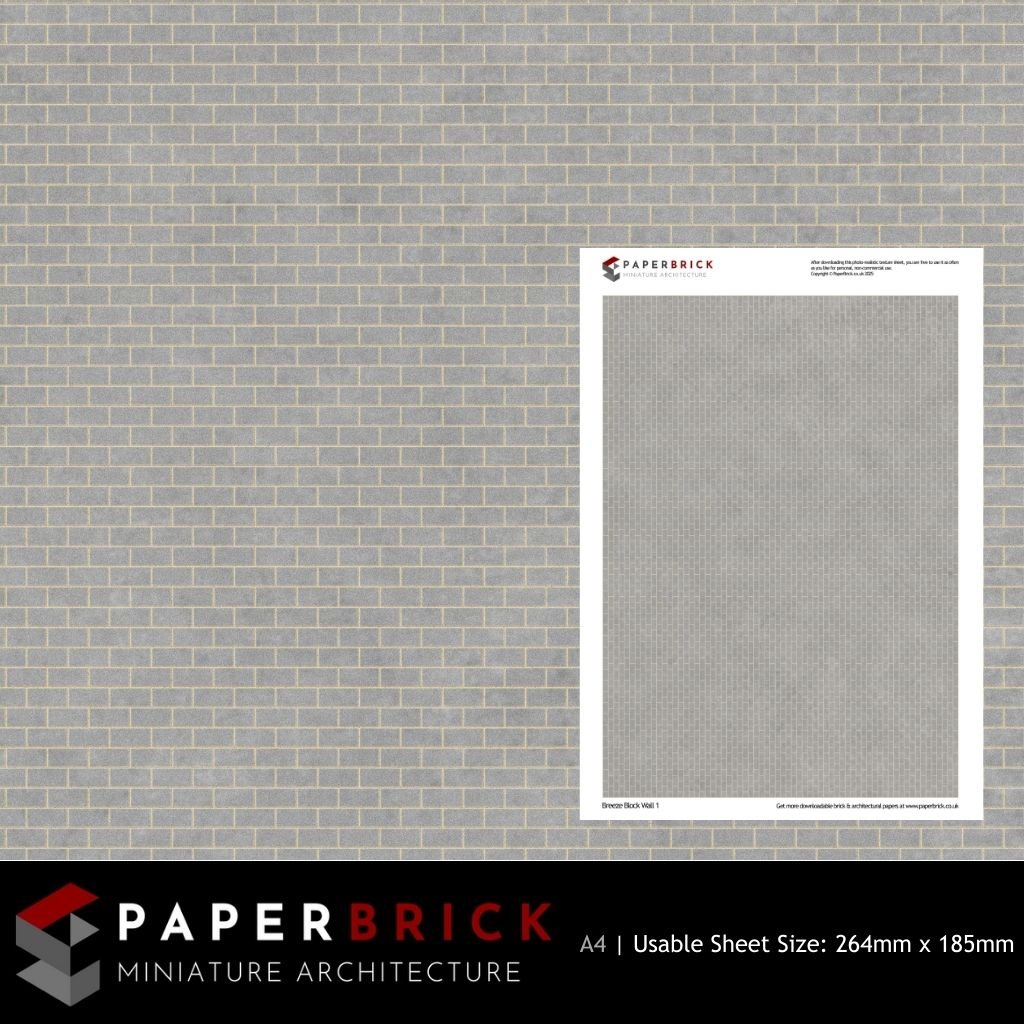 Paper Brick | Printable Brick Papers & Textures For Model Buildings