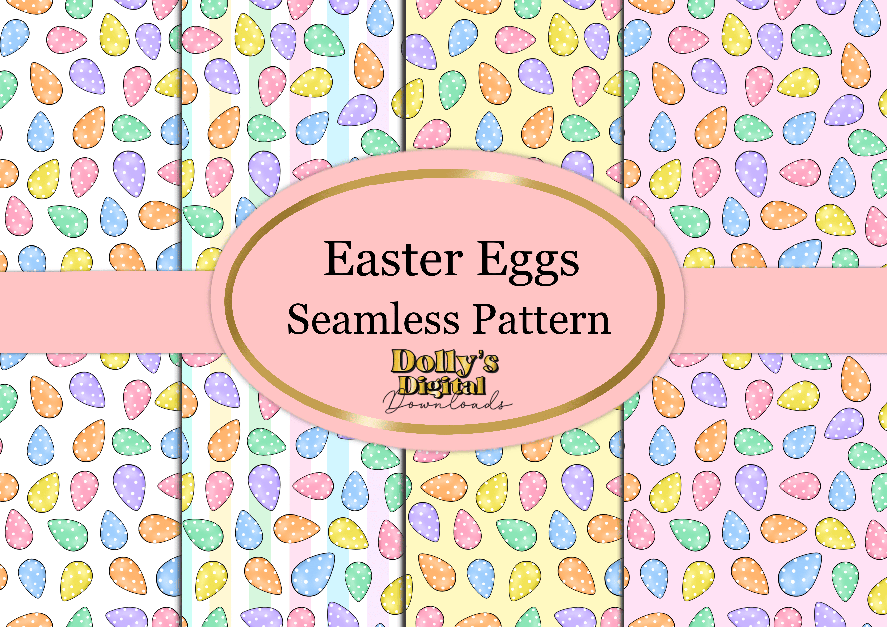 Easter Eggs Seamless Patterns - Payhip