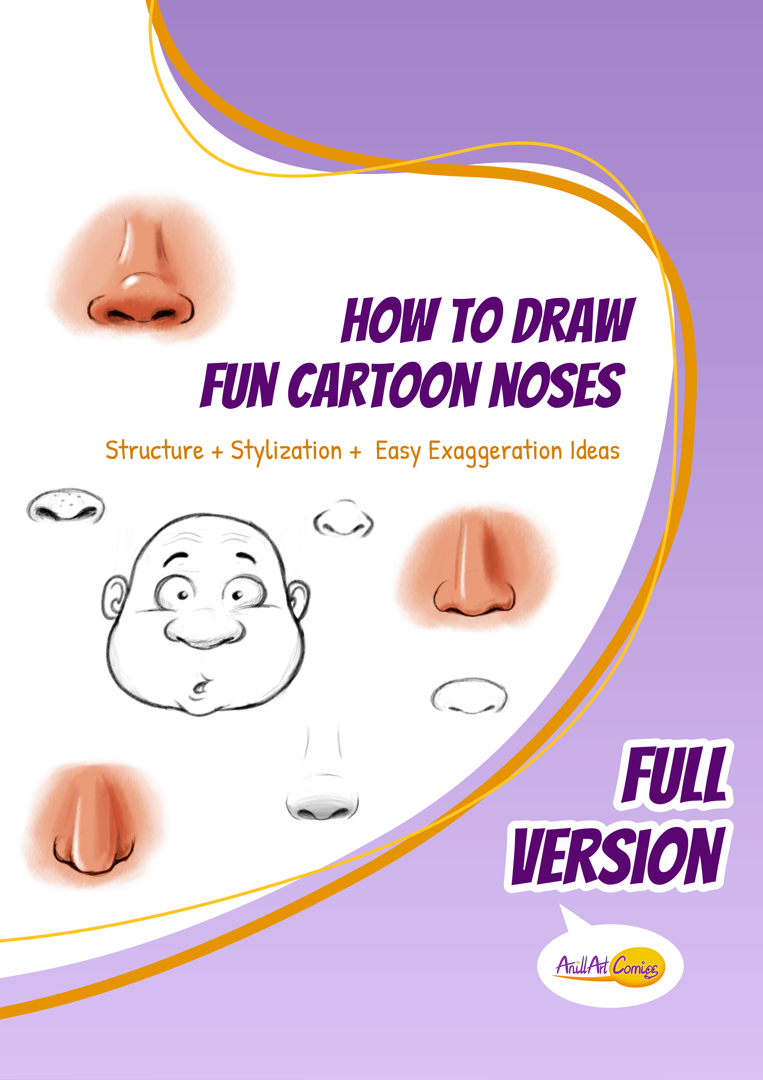 How To Draw Cartoon Noses - Tutorial PDF - Payhip