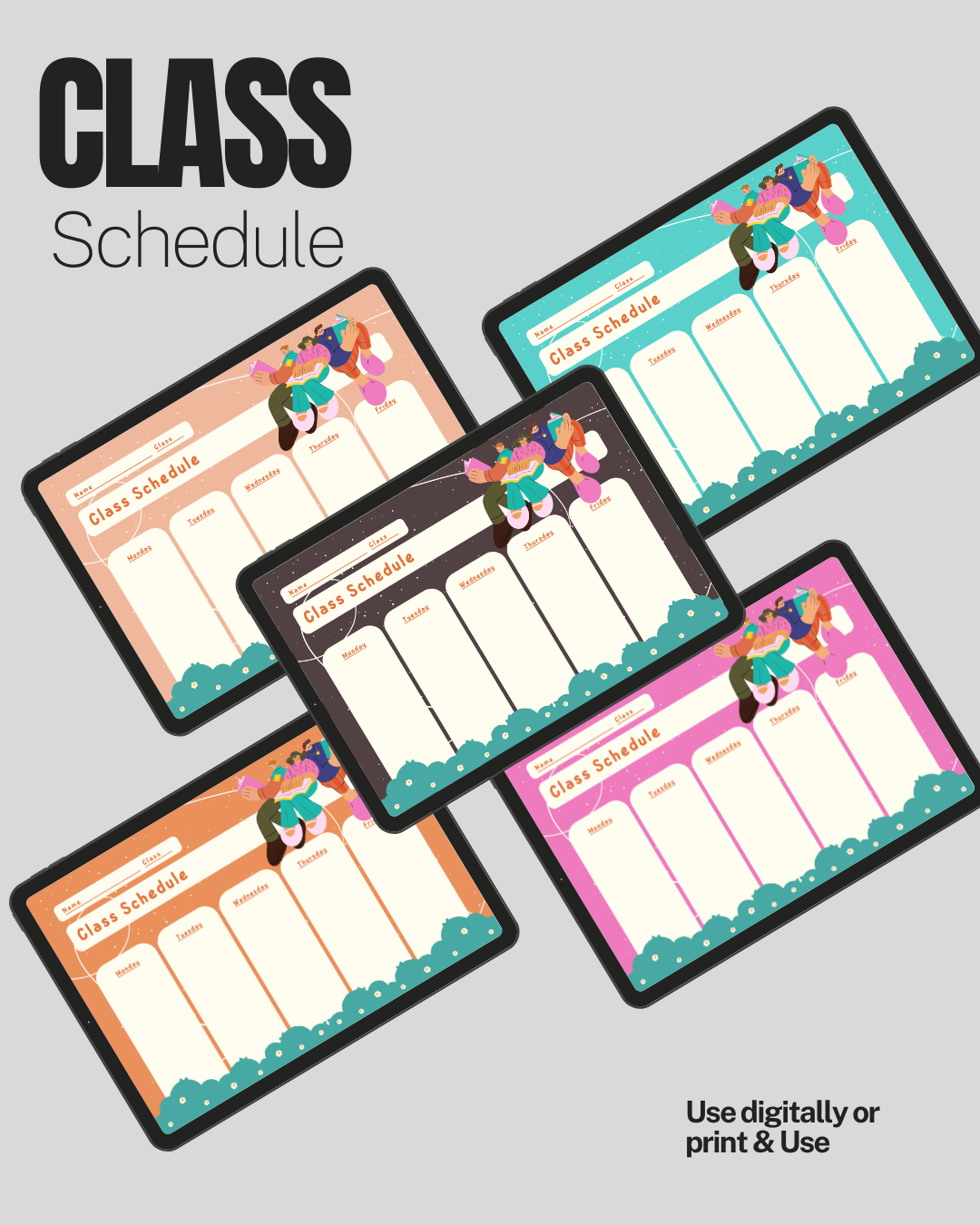 Class Schedules/ Planner (Pre-School & Above) - Payhip