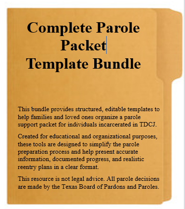 Complete Parole Packet Template Bundle - Payhip