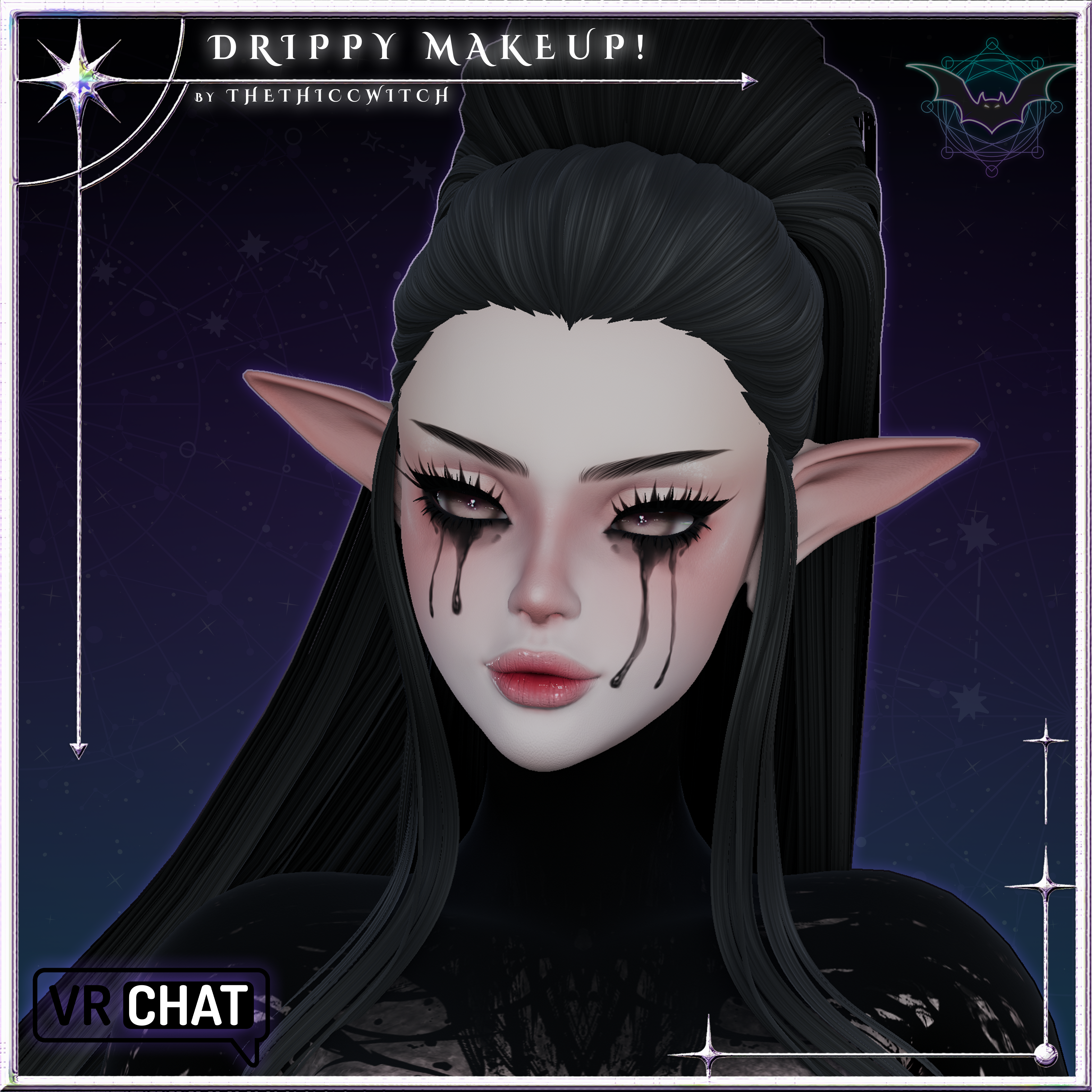Drippy Makeup Decal! | Multiple Heads Texture