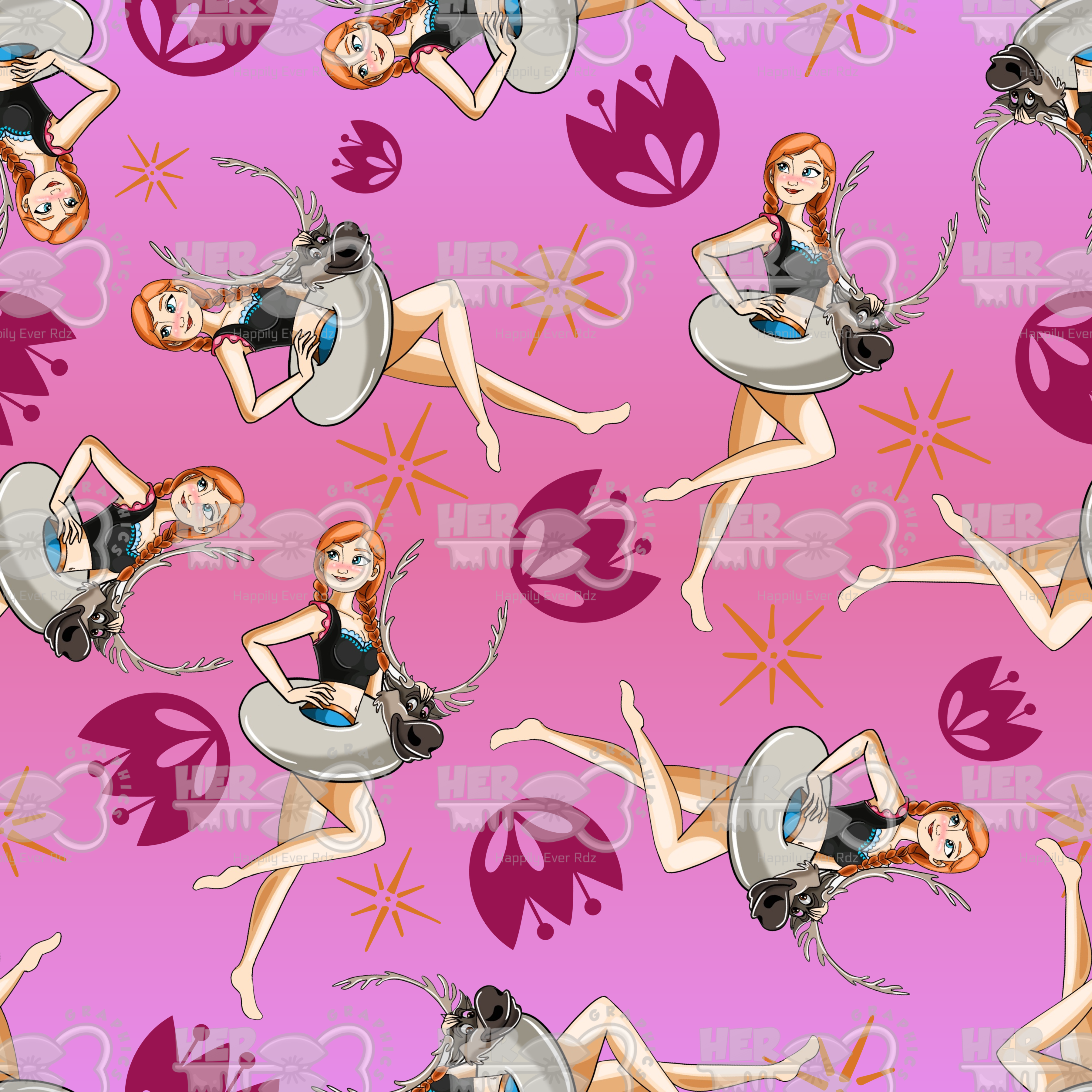 Princess Anna Floaties Seamless - Payhip