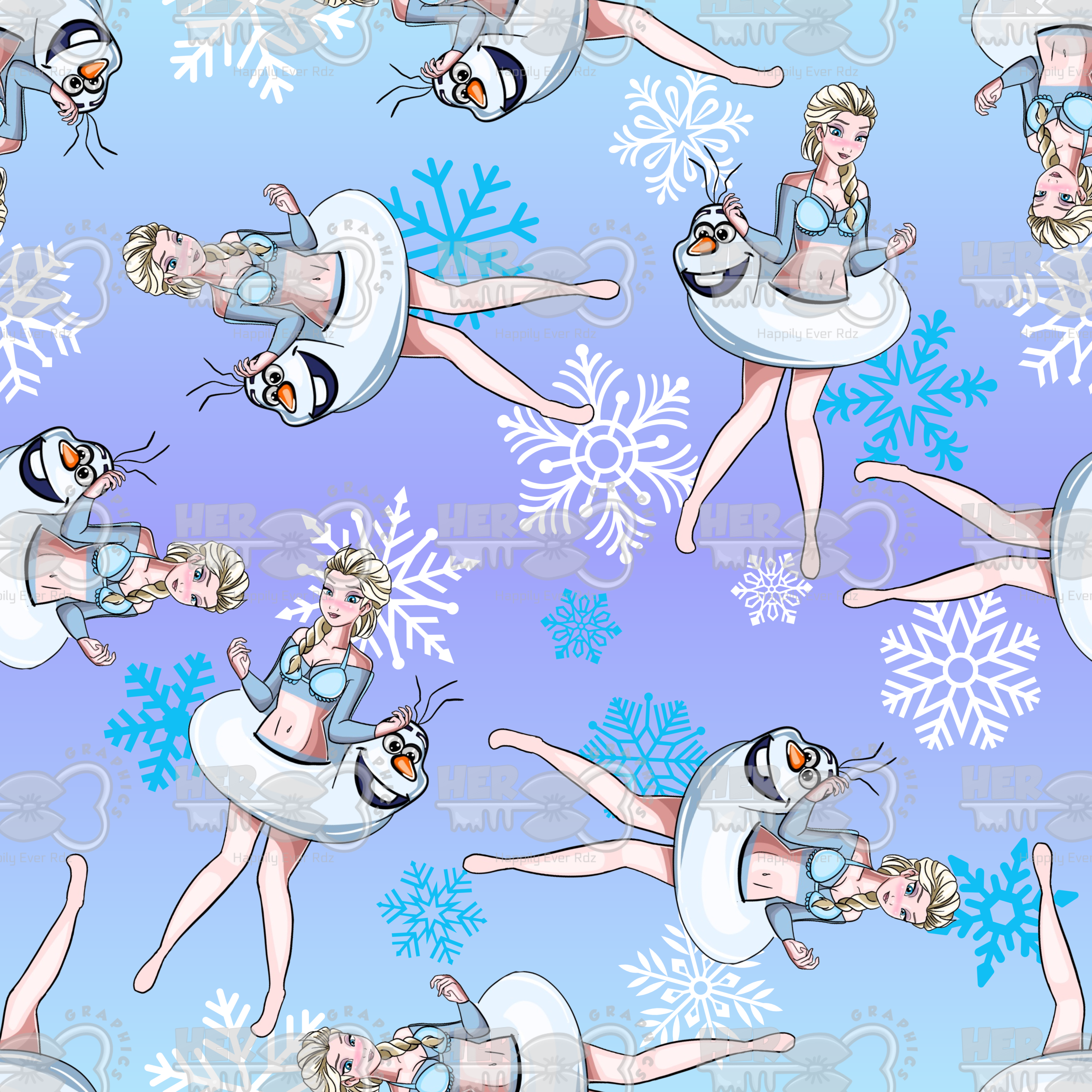 Princess Elsa Floaties Seamless - Payhip