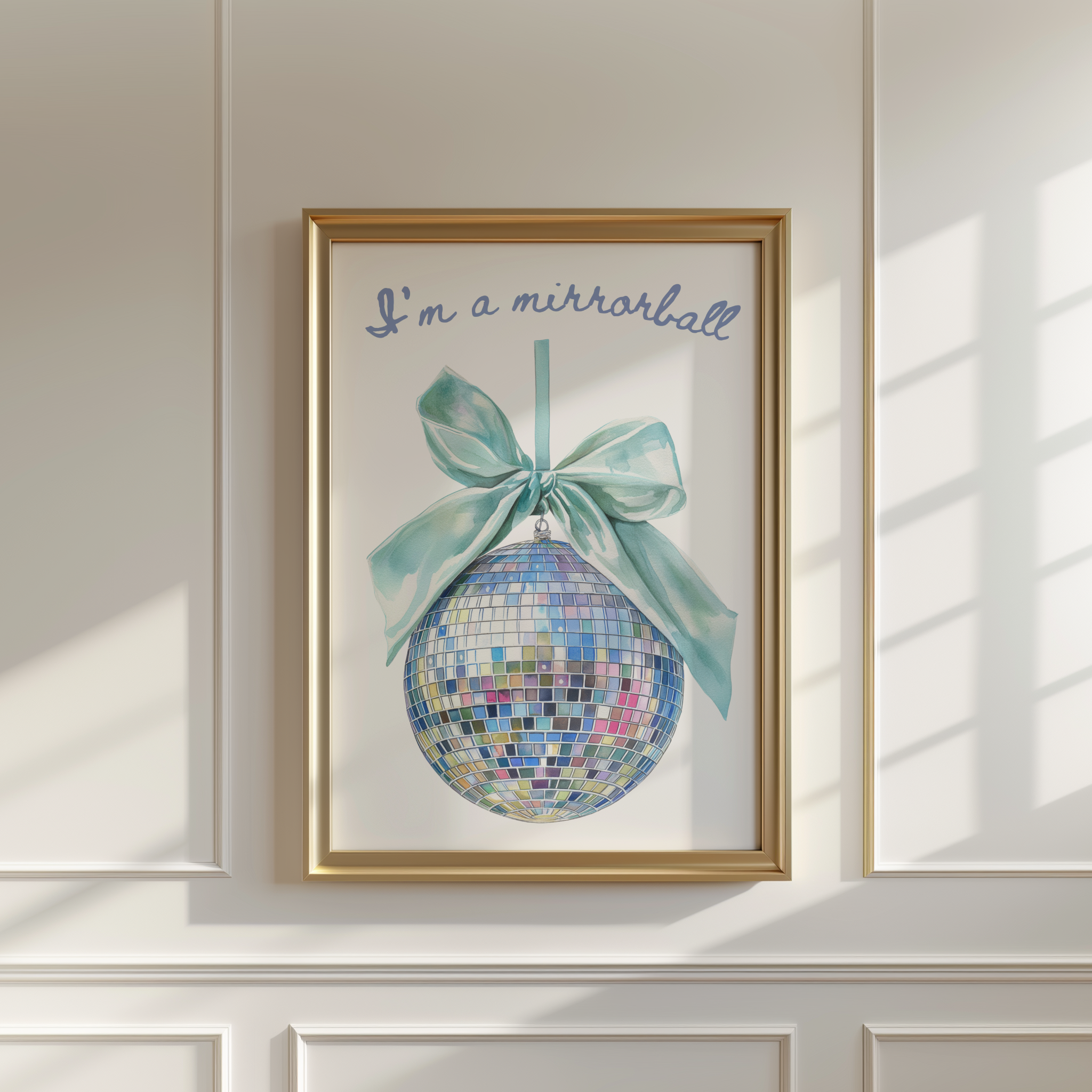Mirrorball Disco Globe Poster – Taylor Inspired Wall Art, Sparkly Pop ...