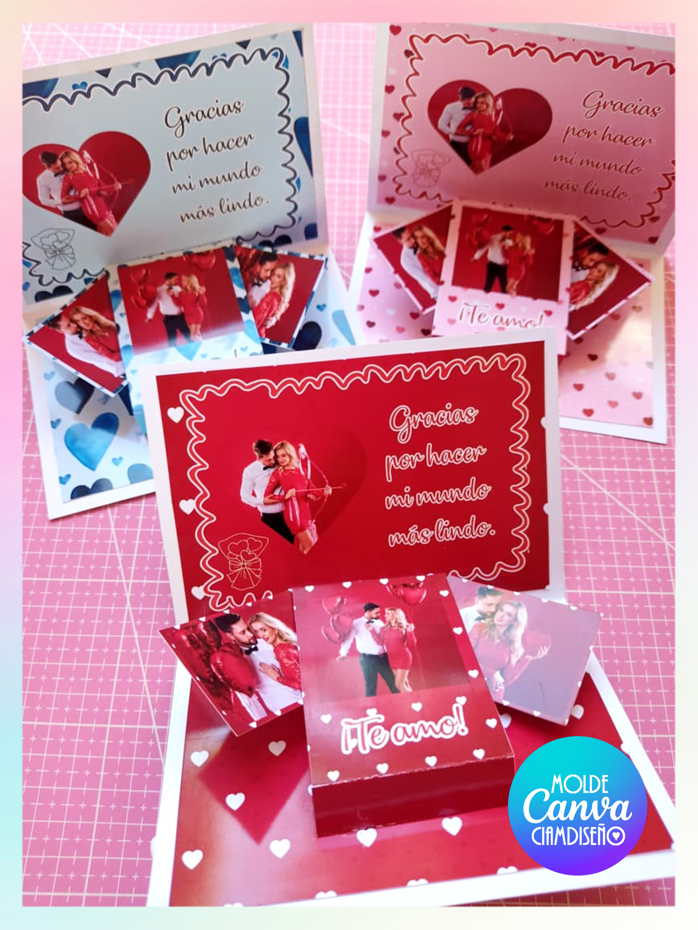 8 DISEÑOS TARJETA SAN VALENTÍN EDITABLE EN CANVA - Payhip