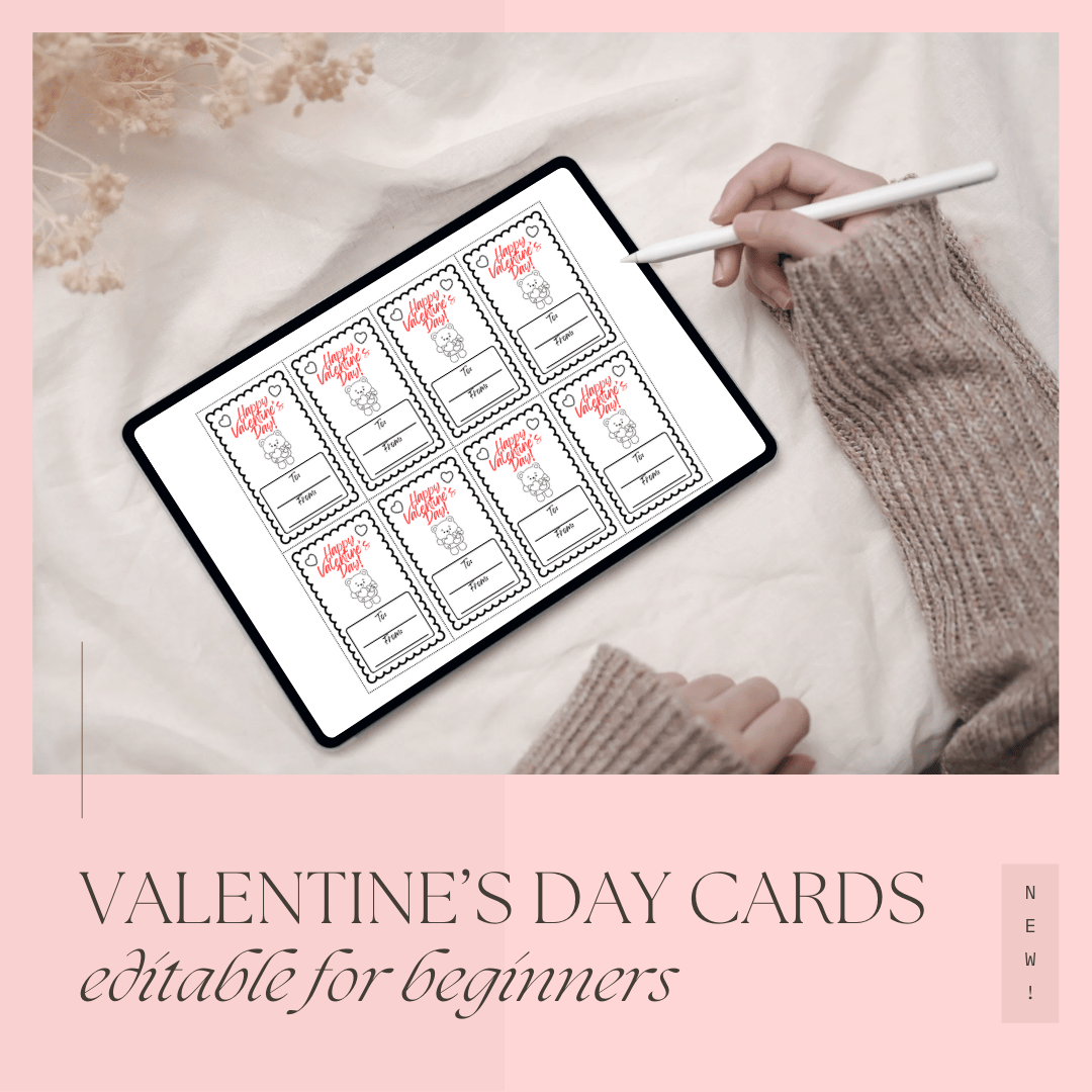 Customizable Valentine’s Day Cards — Instant Download | Edit & Print at ...