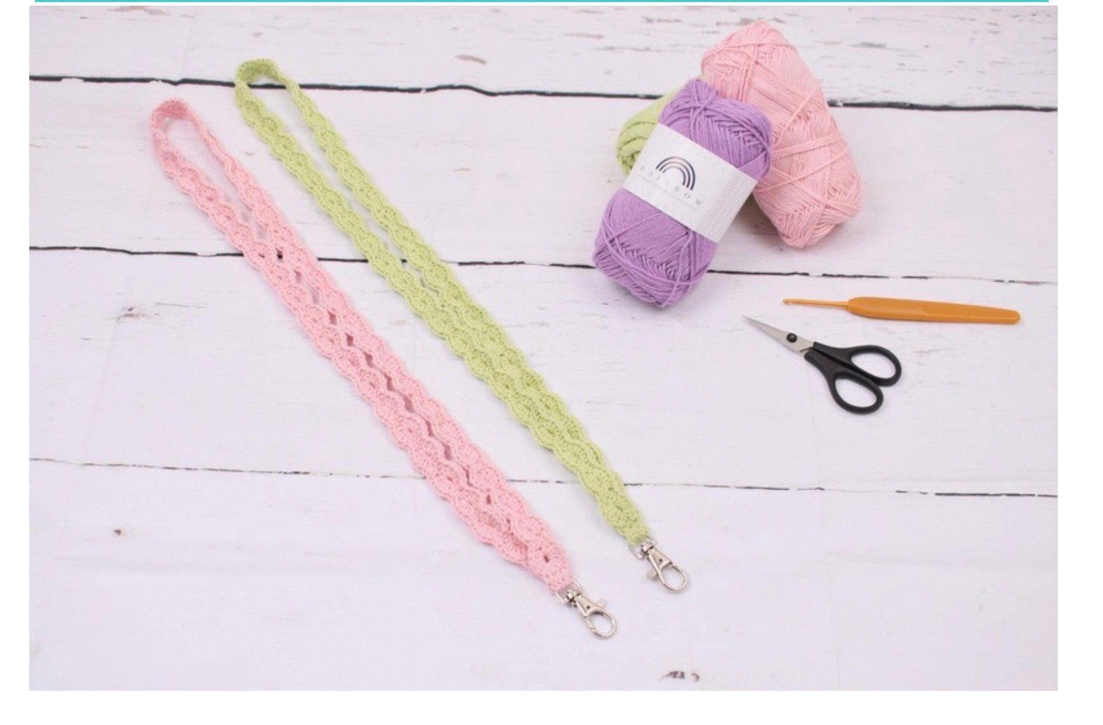 Crochet Lanyard Pattern | Easy Step-by-Step Wristlet Strap with Photos ...