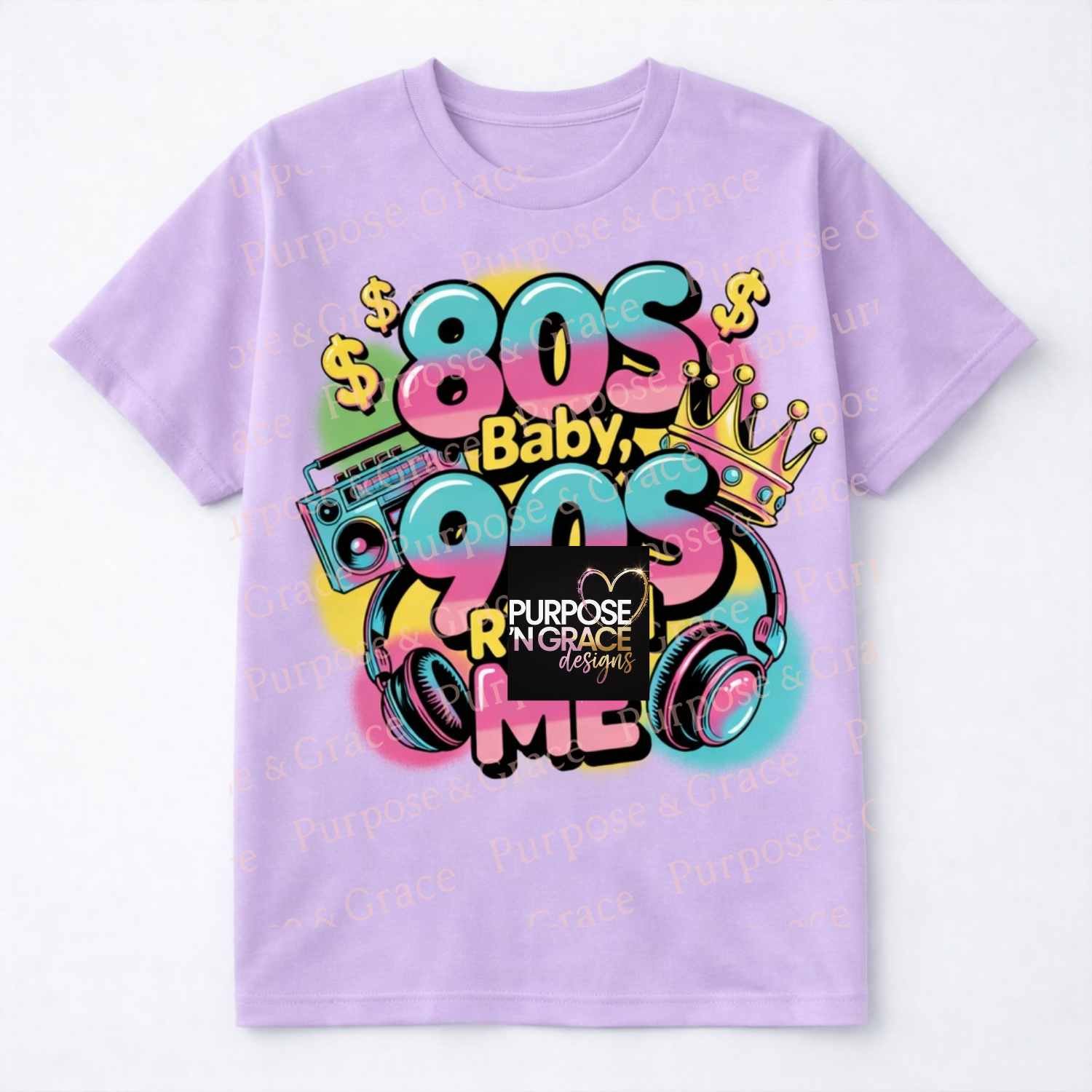 80s Baby, 90s Raised Me Blue PNG - Payhip