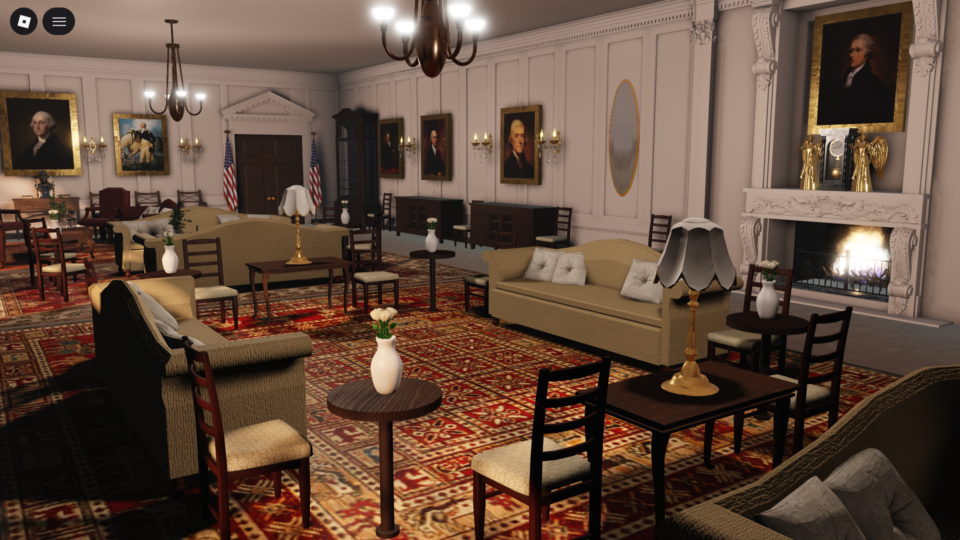 Presidential Interior Assets – Roblox White House Style Decor Pack