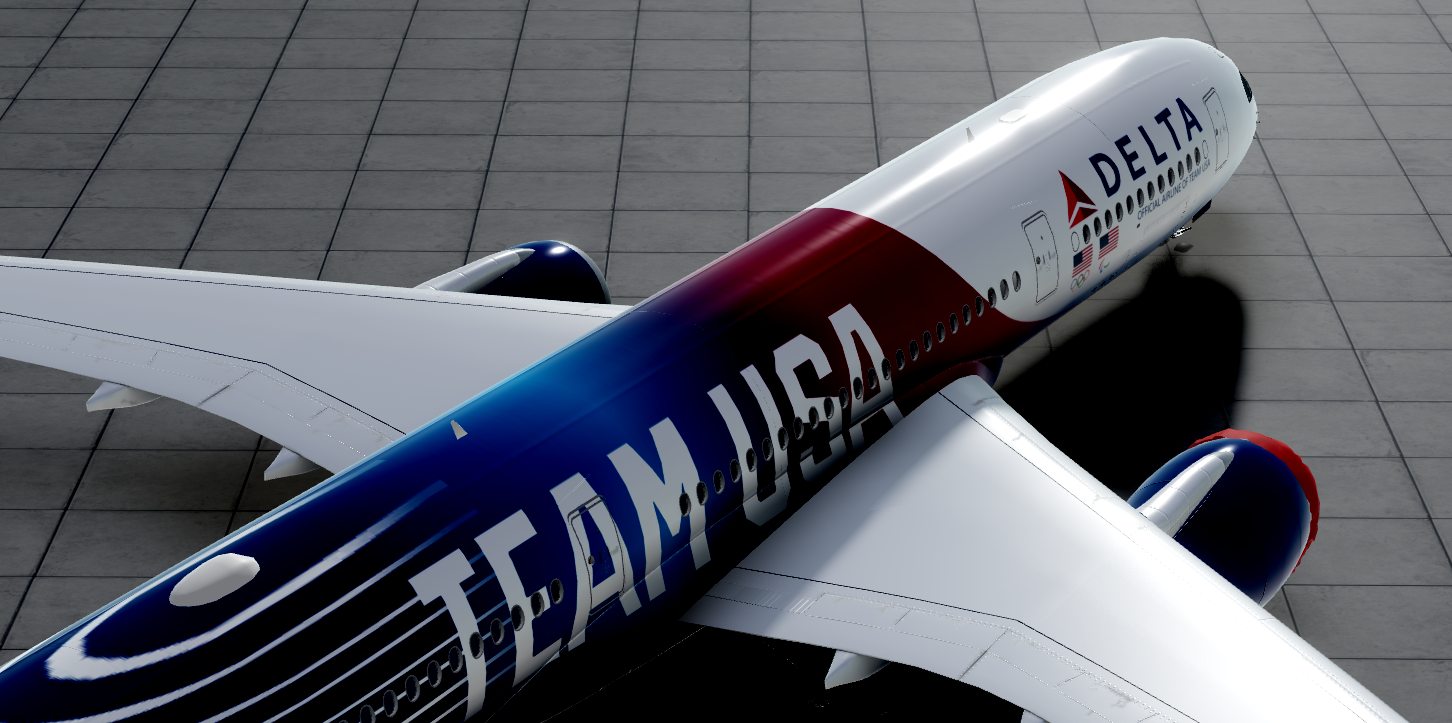 Delta Airlines Team USA Livery | Aeroware A350-900 - Payhip