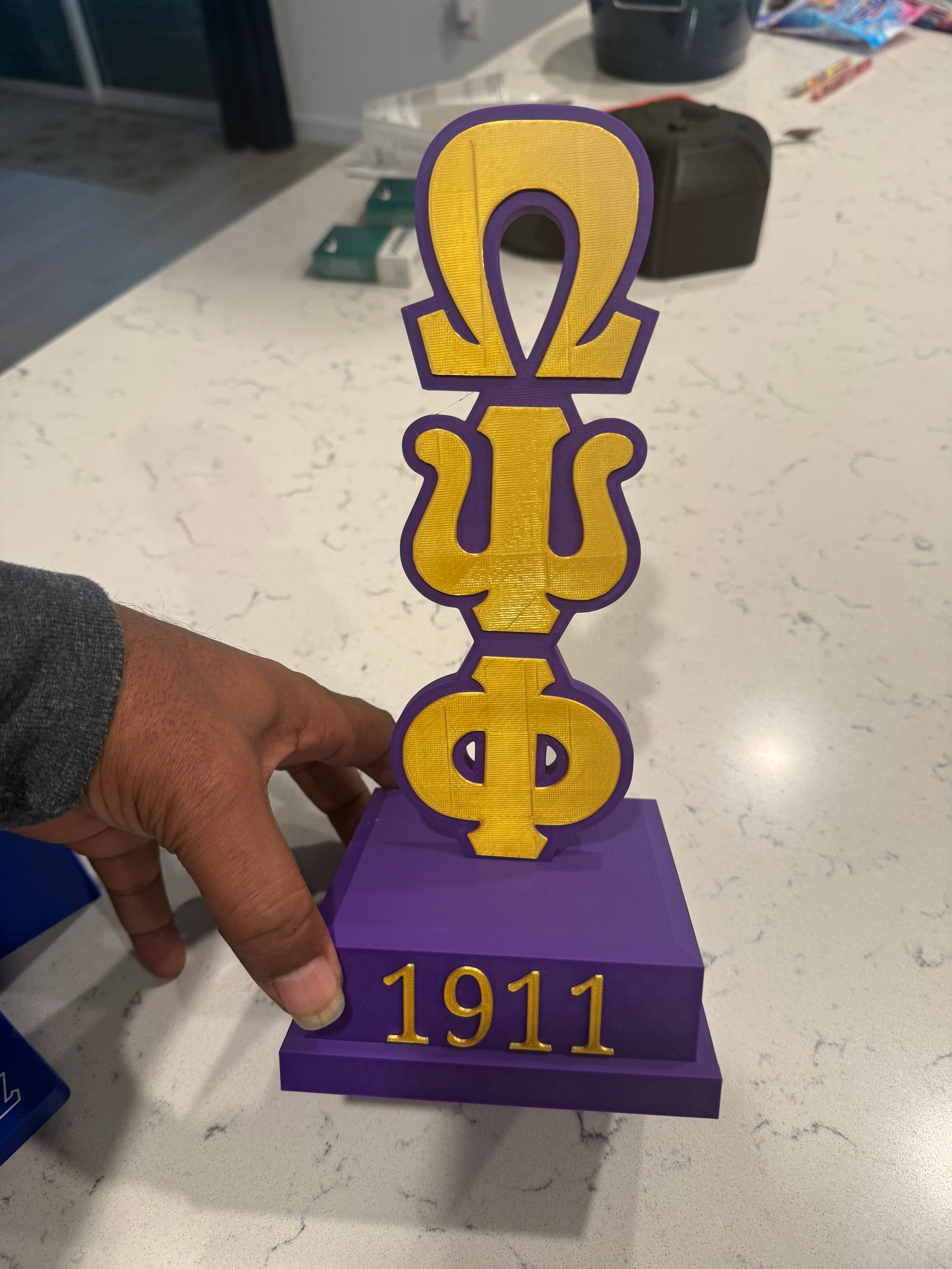 Omega Psi Phi Symbol Stand – 3MF 3D Print File | 1911 Display Stand ...
