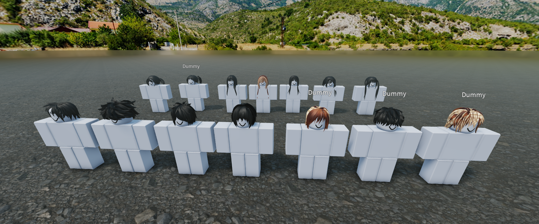 Realistic Custom Roblox Hair Models Pack