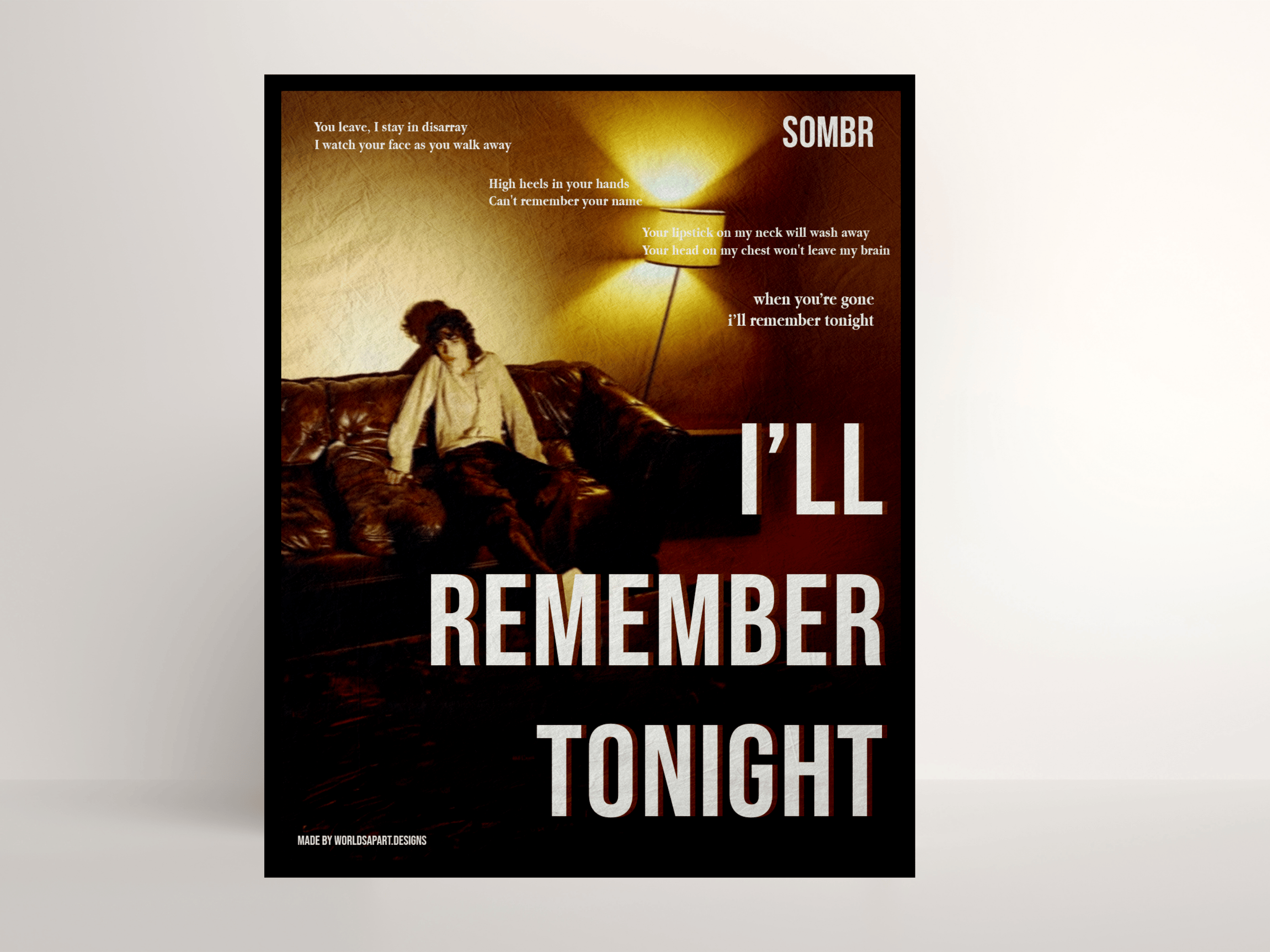 Sombr - I'll Remember Tonight Poster - Payhip