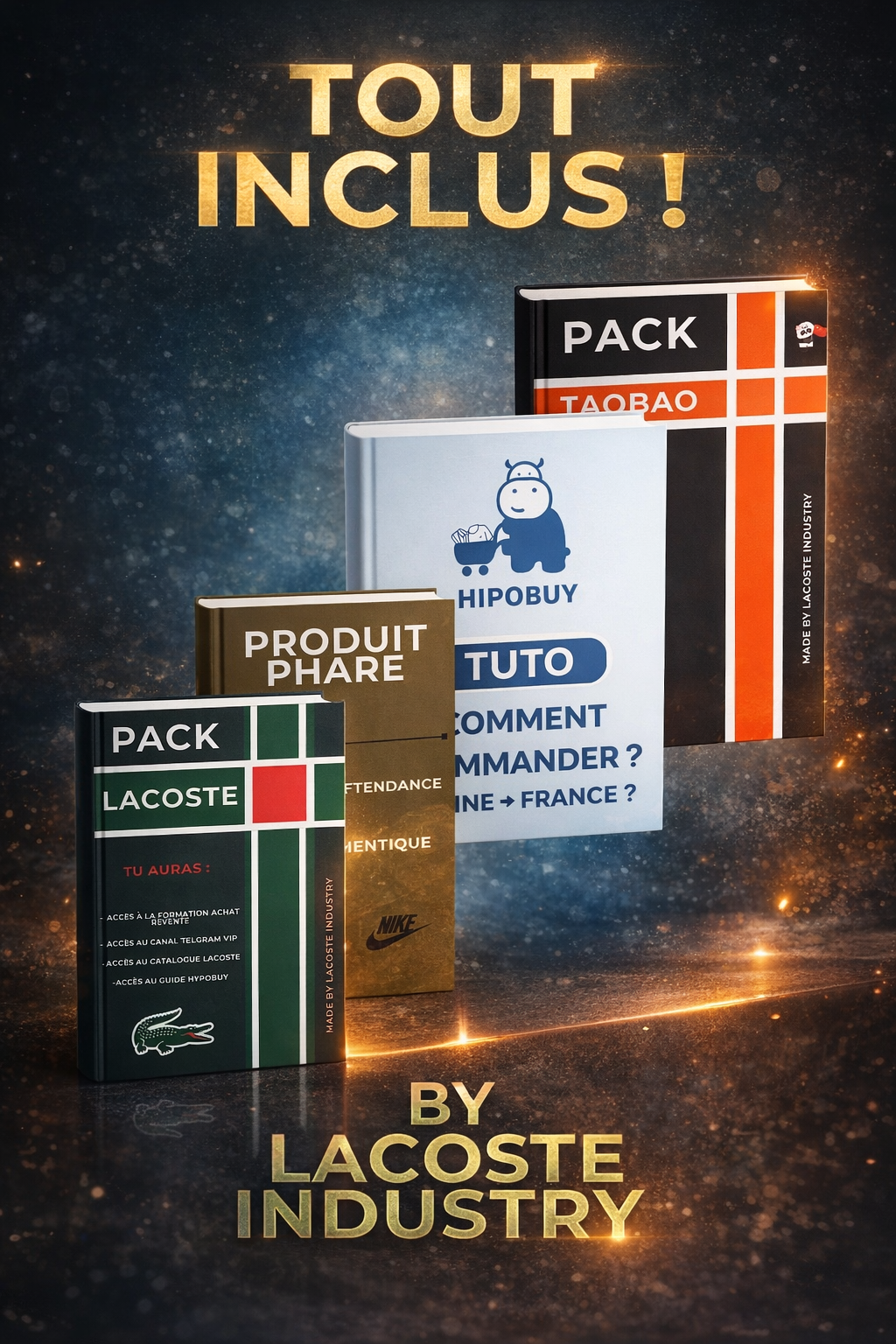 LES 2 PACKS ( LACOSTE/HYPOBUY ET TAOBAO) !!! ACCÈS AU CANAUX VIP ...