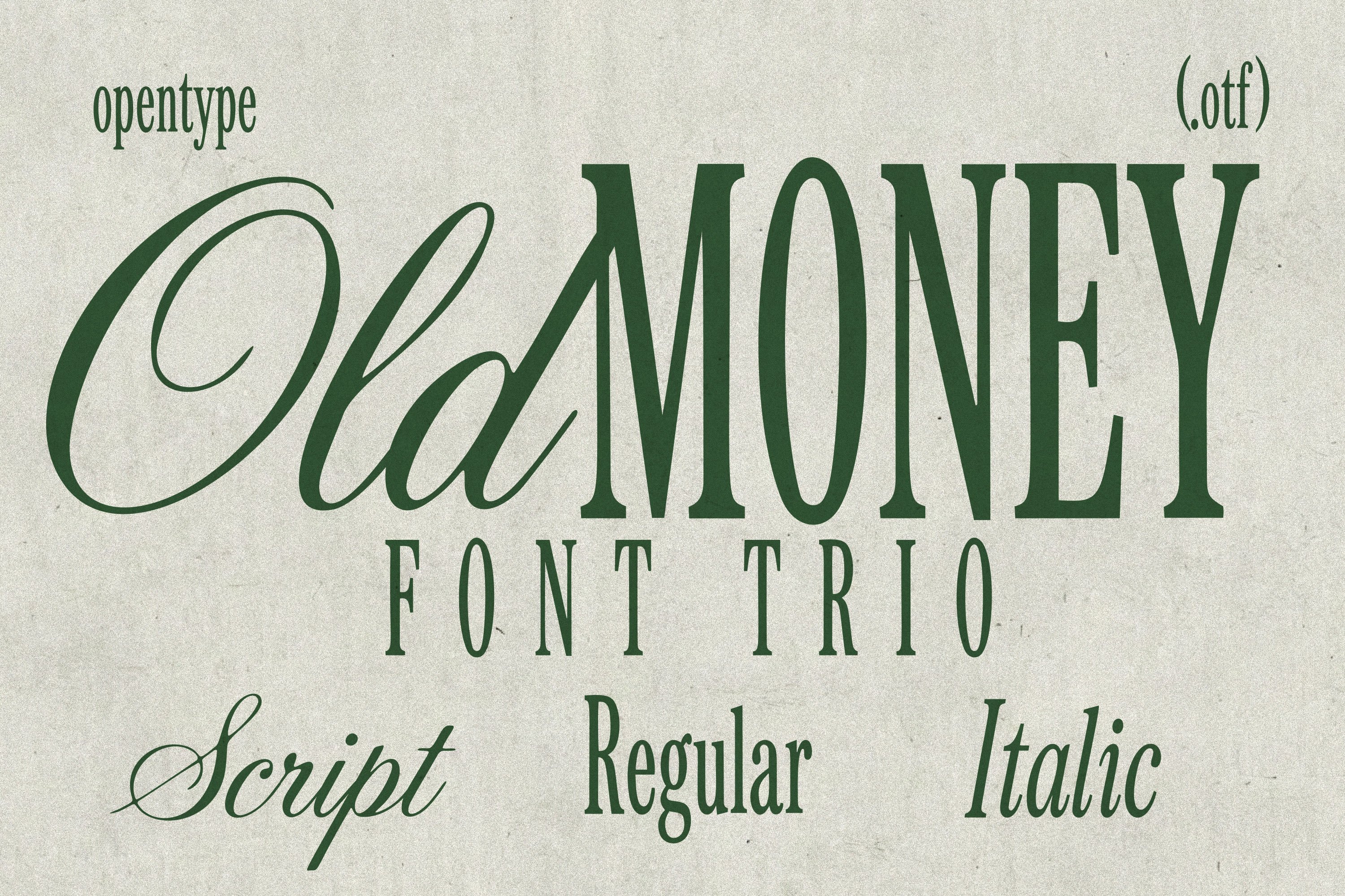 Old Money - Luxury Branding Font Trio