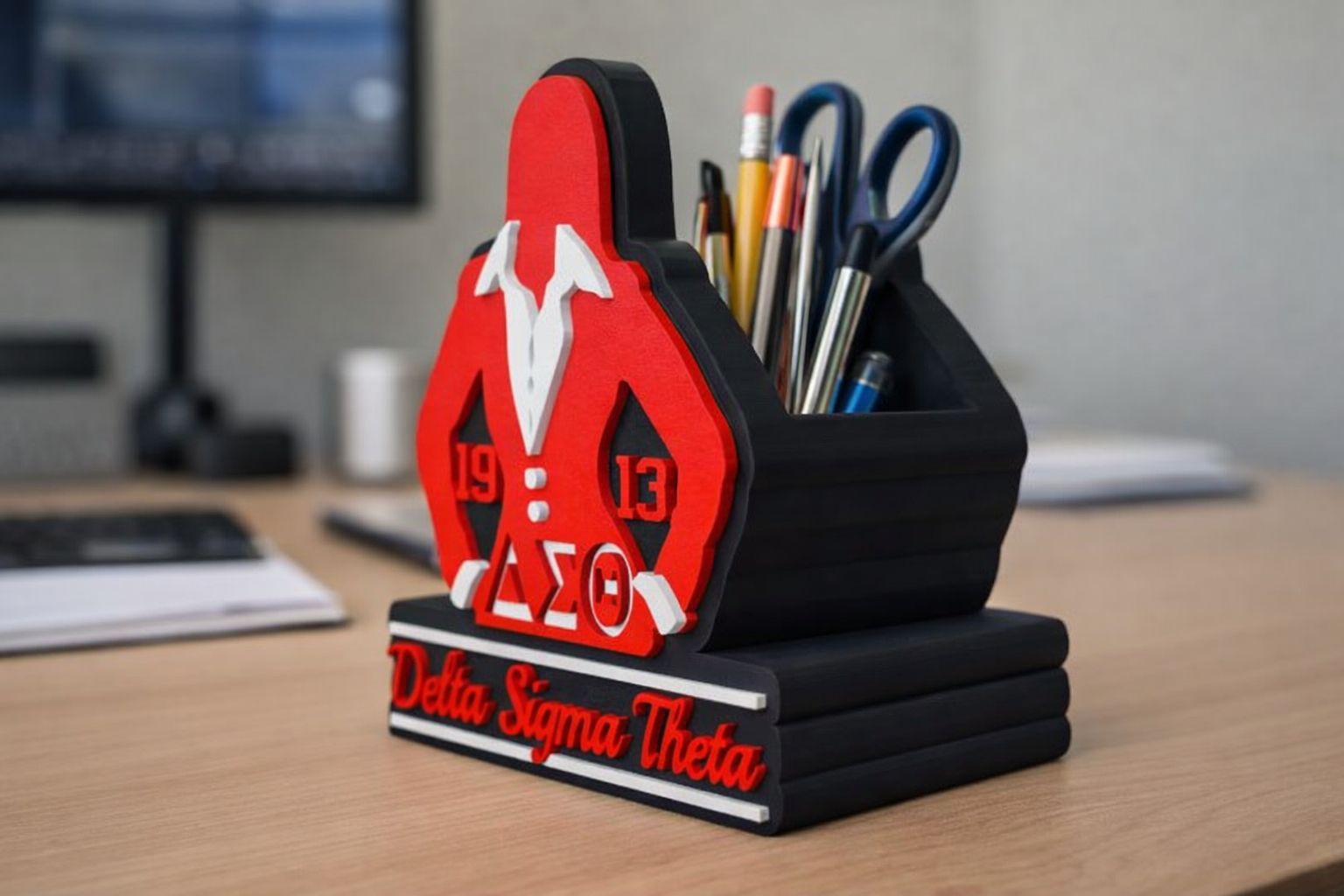 Delta Sigma Theta Pencil Holder – 3D Print File - Payhip