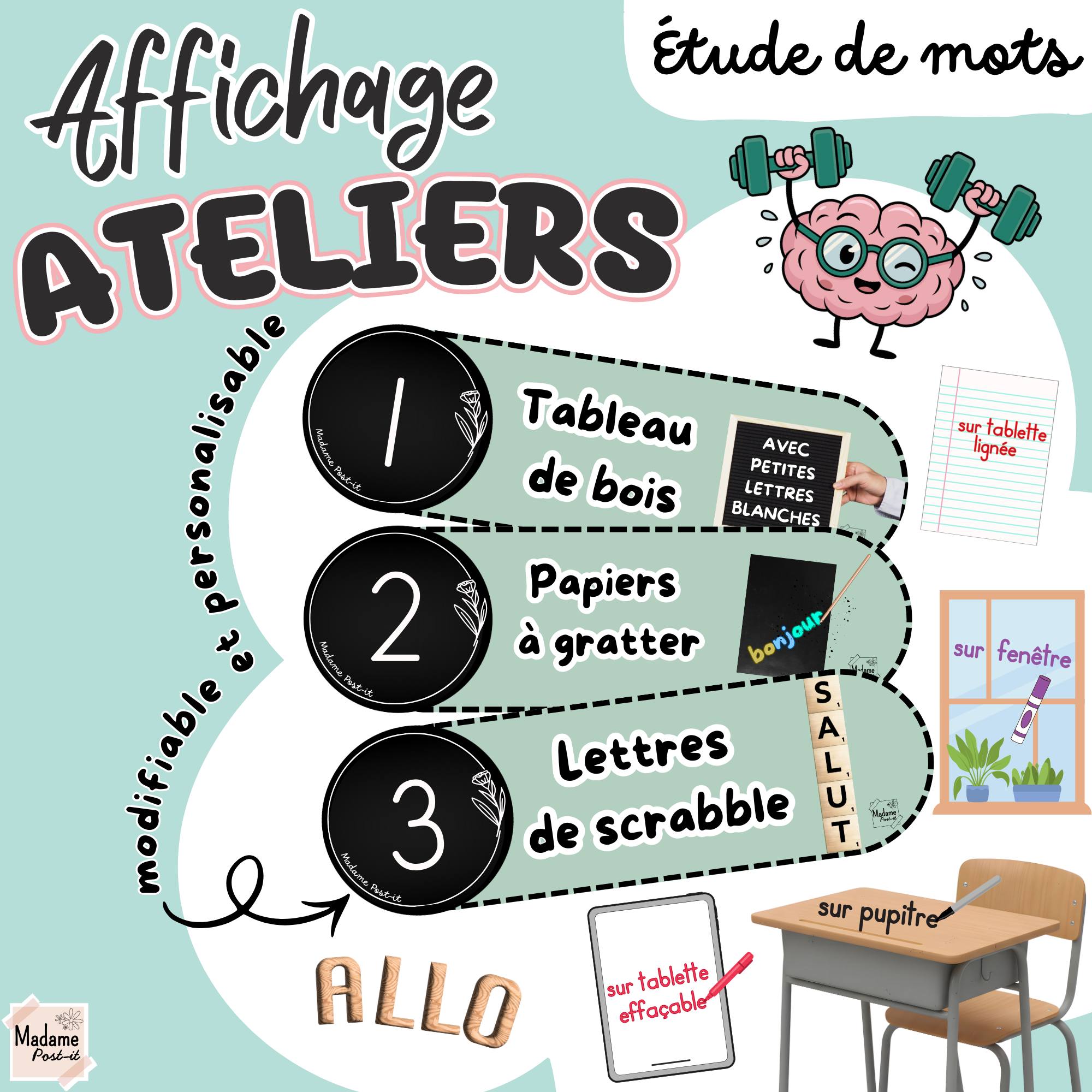 Affichage: Ateliers étude de mots - Payhip