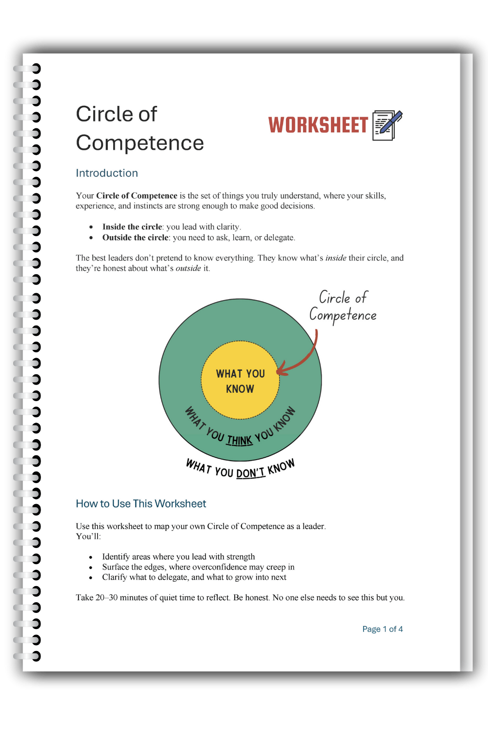 The Good Boss eStore - Worksheets