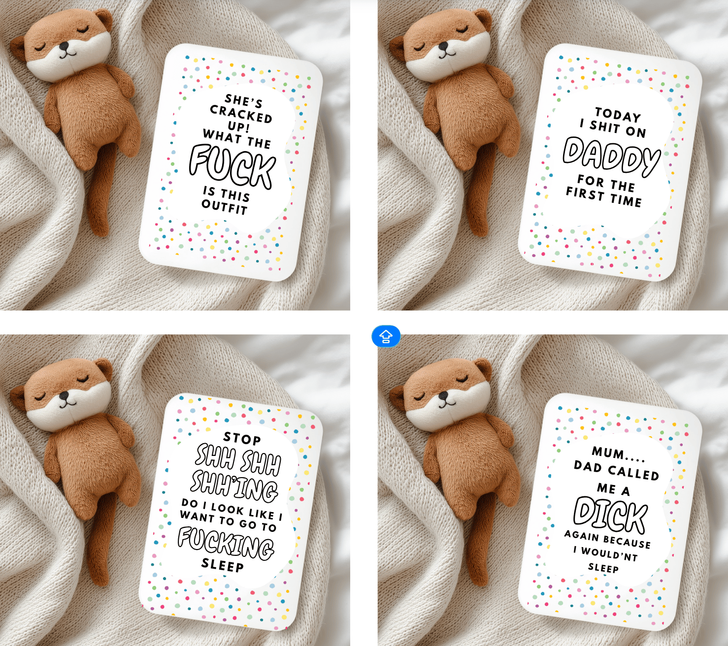 2026 DIGITAL - Humour Milestone / Prop Cards - Payhip