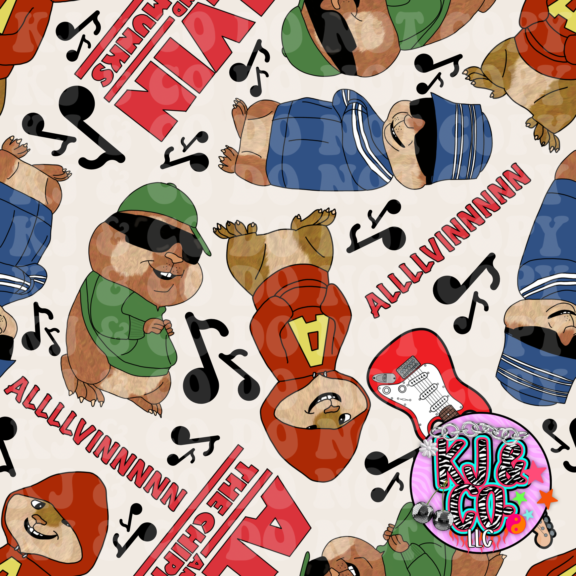 Alvin & the Chipmunks Seamless File - Payhip