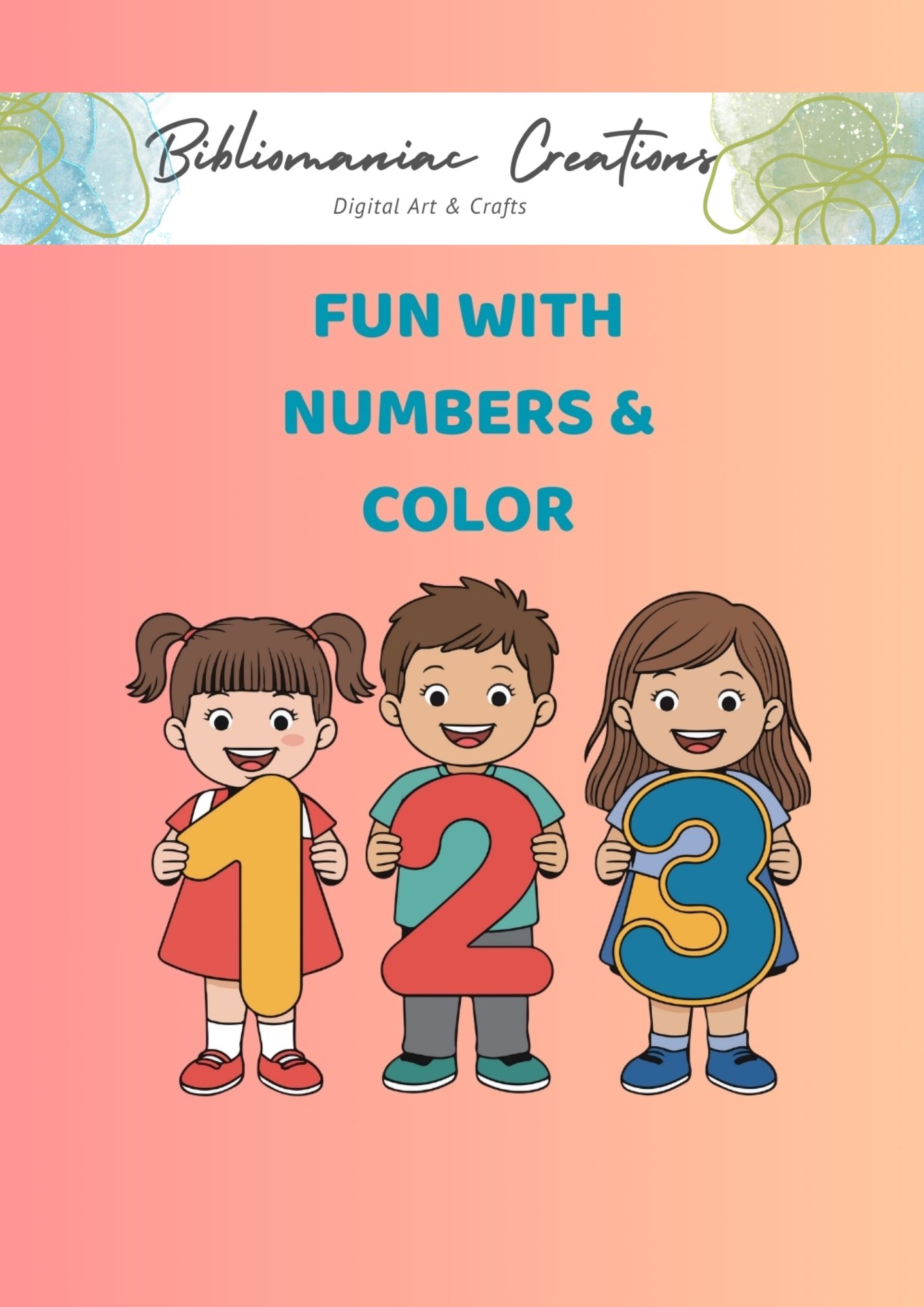 Counting & Number Coloring Book for Kids (1–10) | Printable & iPad ...