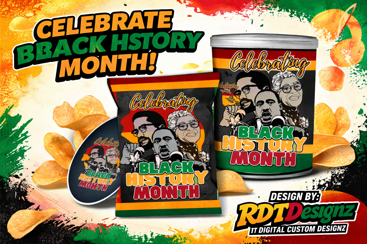 Black History - Chip Bags Templates (6) - Payhip