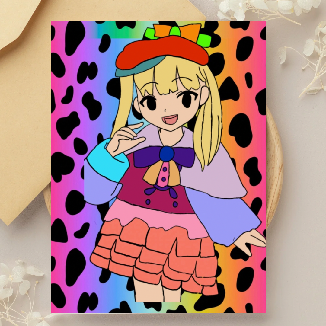 Anime Girl Folded Card Design – Instant Printable PDF - Payhip