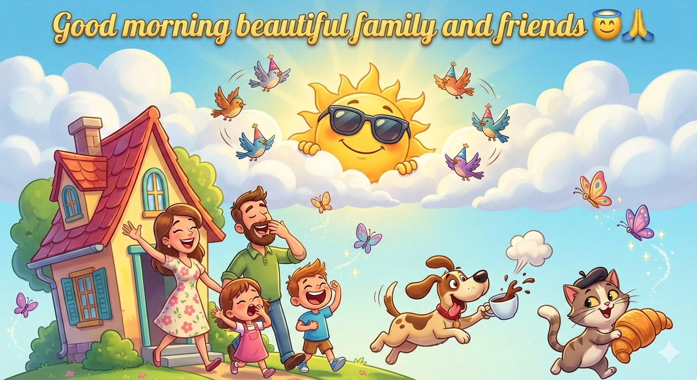 A funny cheerful good morning animation scene - Payhip