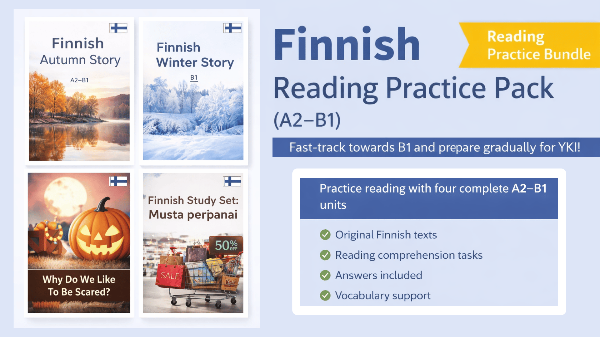 Finnish Reading Practice Pack (A2–B1) - Payhip