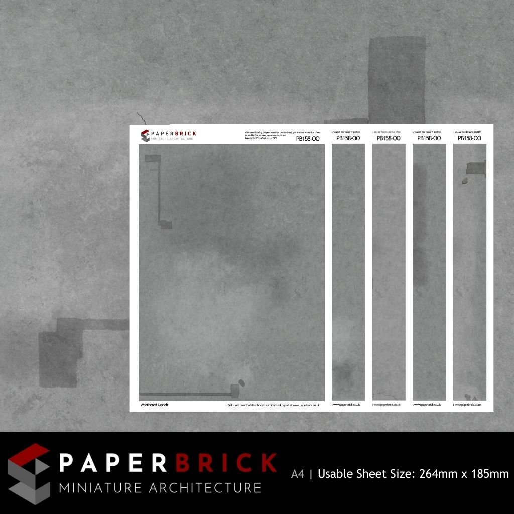 Paper Brick | Printable Brick Papers & Textures For Model Buildings ...