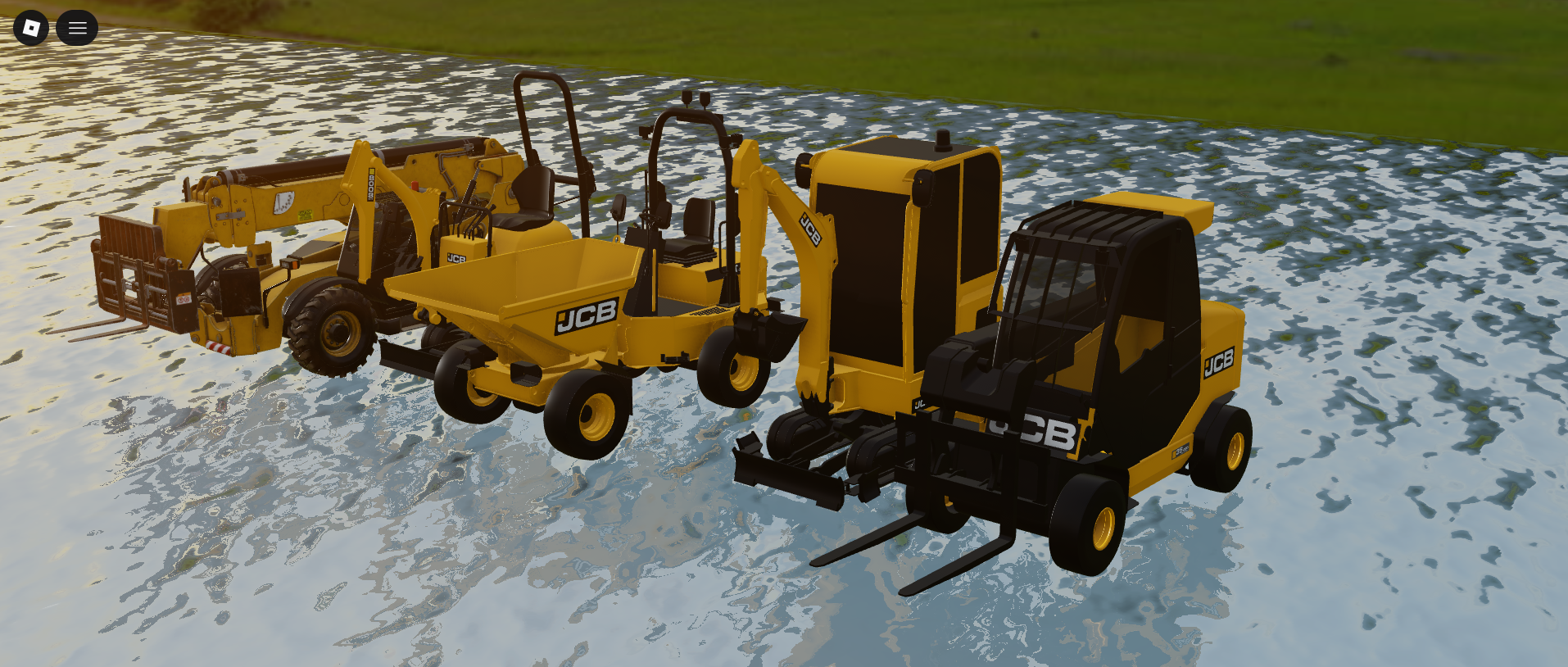 Pack Five JCB Mid Poly Construction Vehicles – Roblox Builder Asset ...