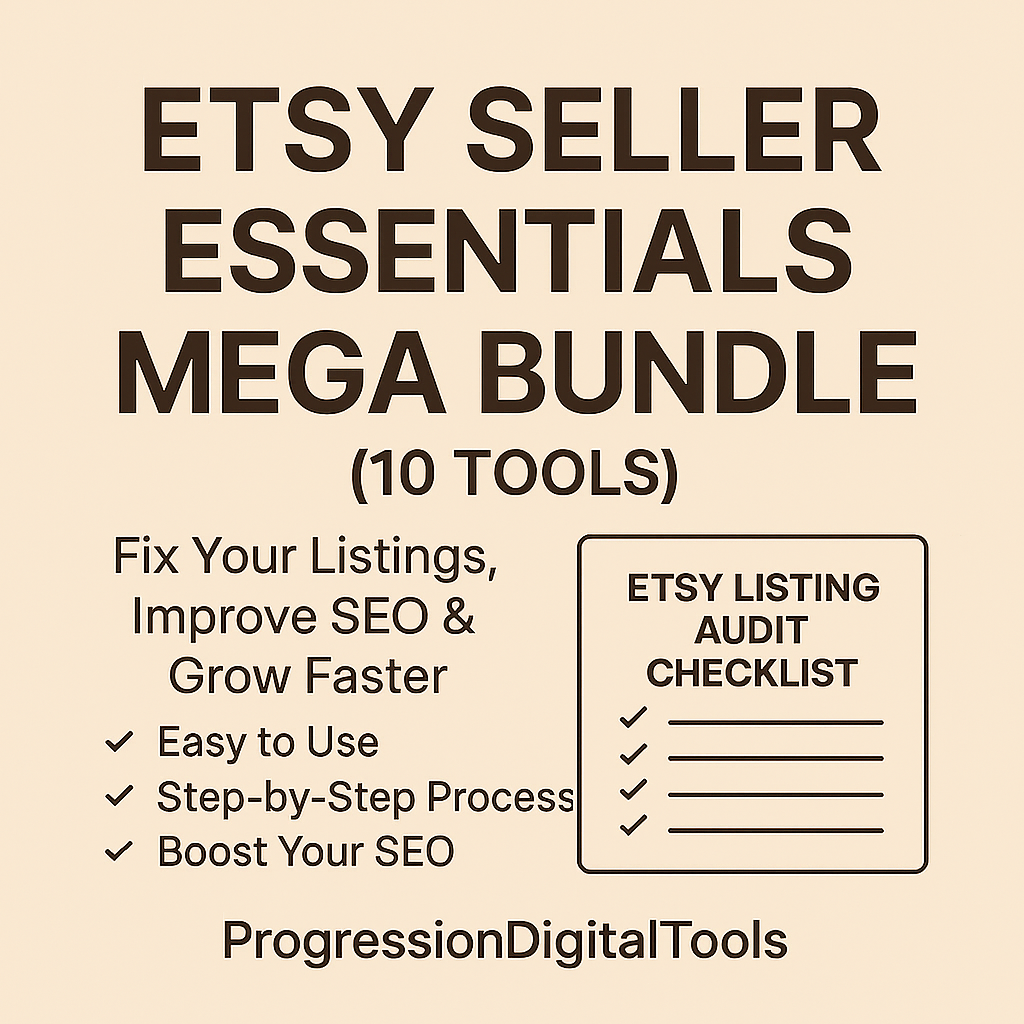 The complete Etsy Seller Essentials Mega Bundle — 10 powerful tools to ...