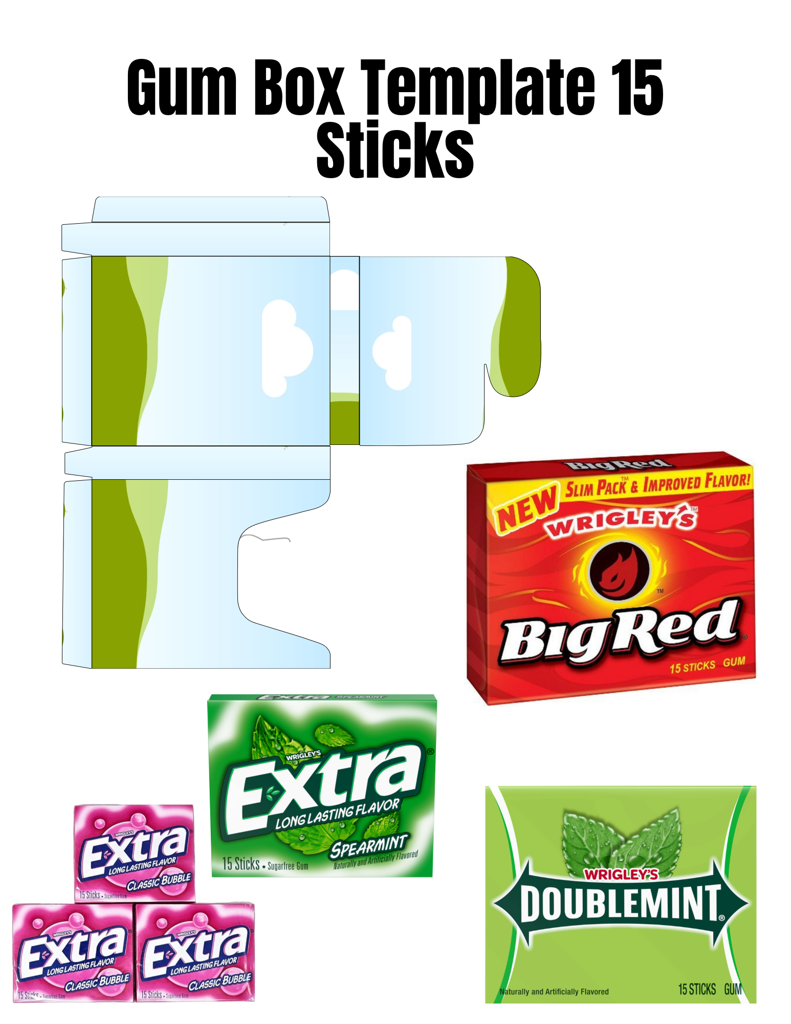 Gum Wrapper Template | Canva Editable | Digital Download - Payhip