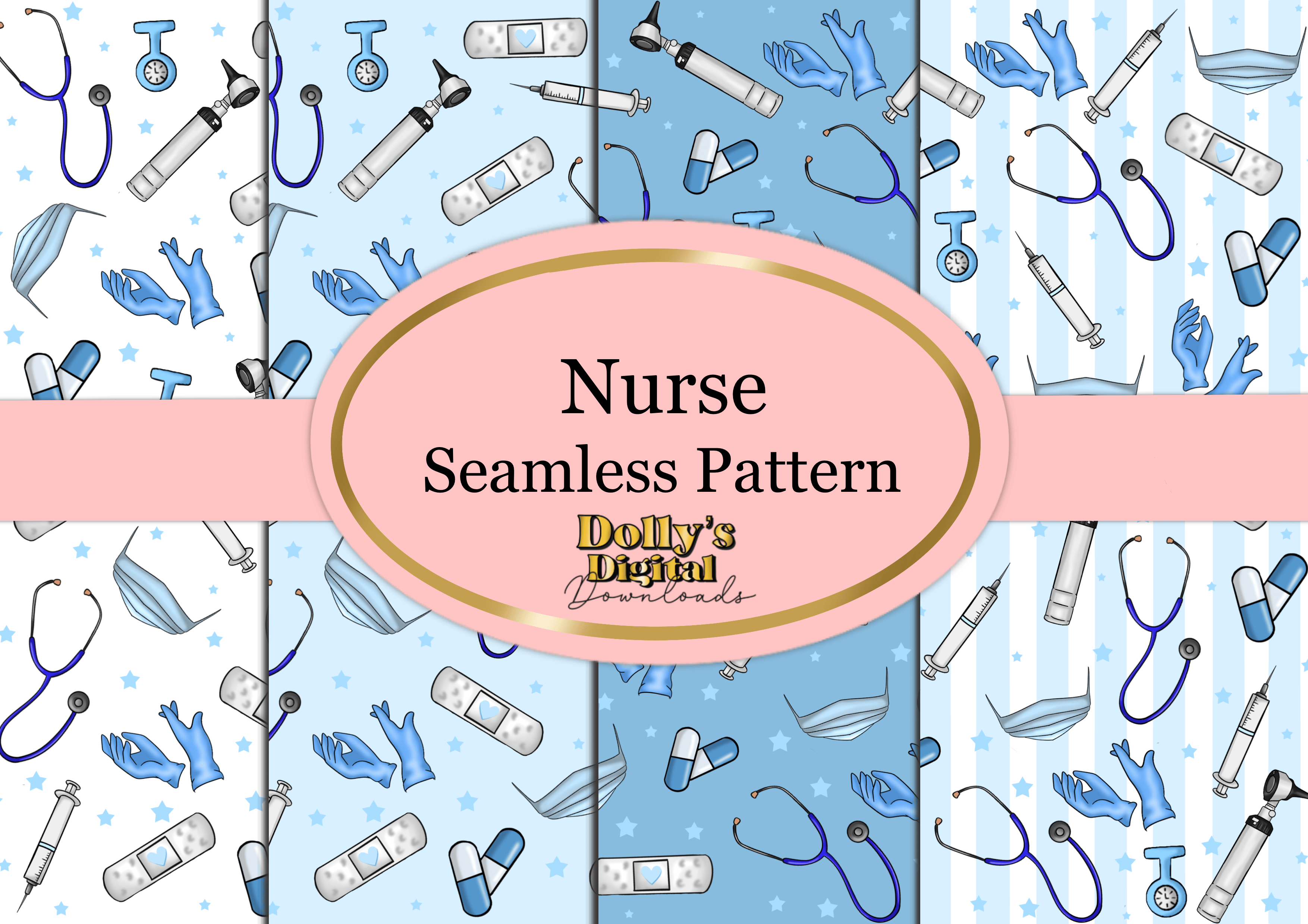 Nurse Seamless Patterns - Payhip
