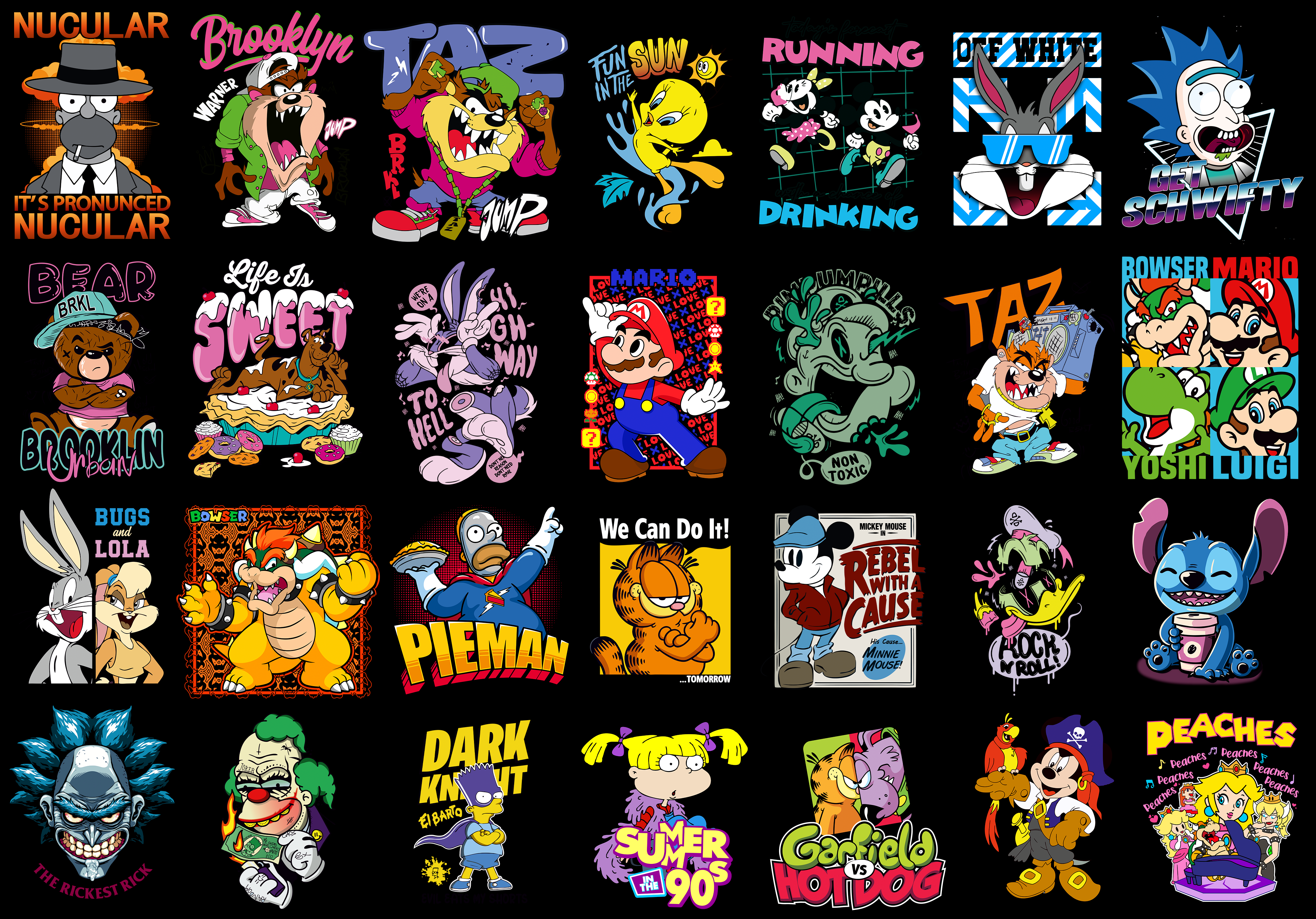 50 cartoon designs PNG - Payhip