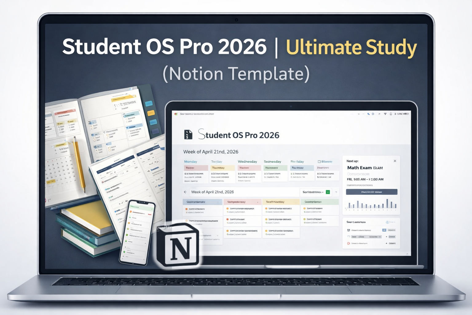Student OS Pro 2026 | Ultimate Study (Notion Template) - Payhip