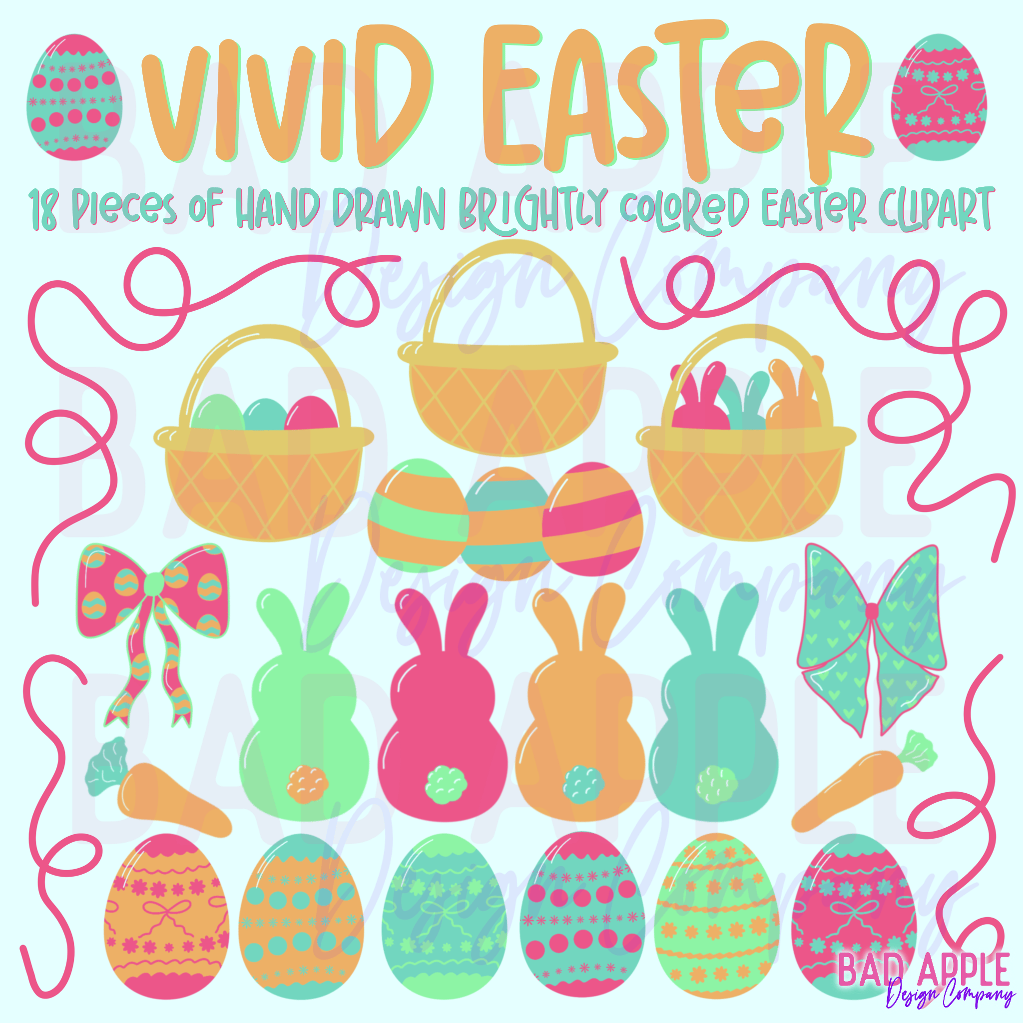 Vivid Easter ClipArt Set - Payhip