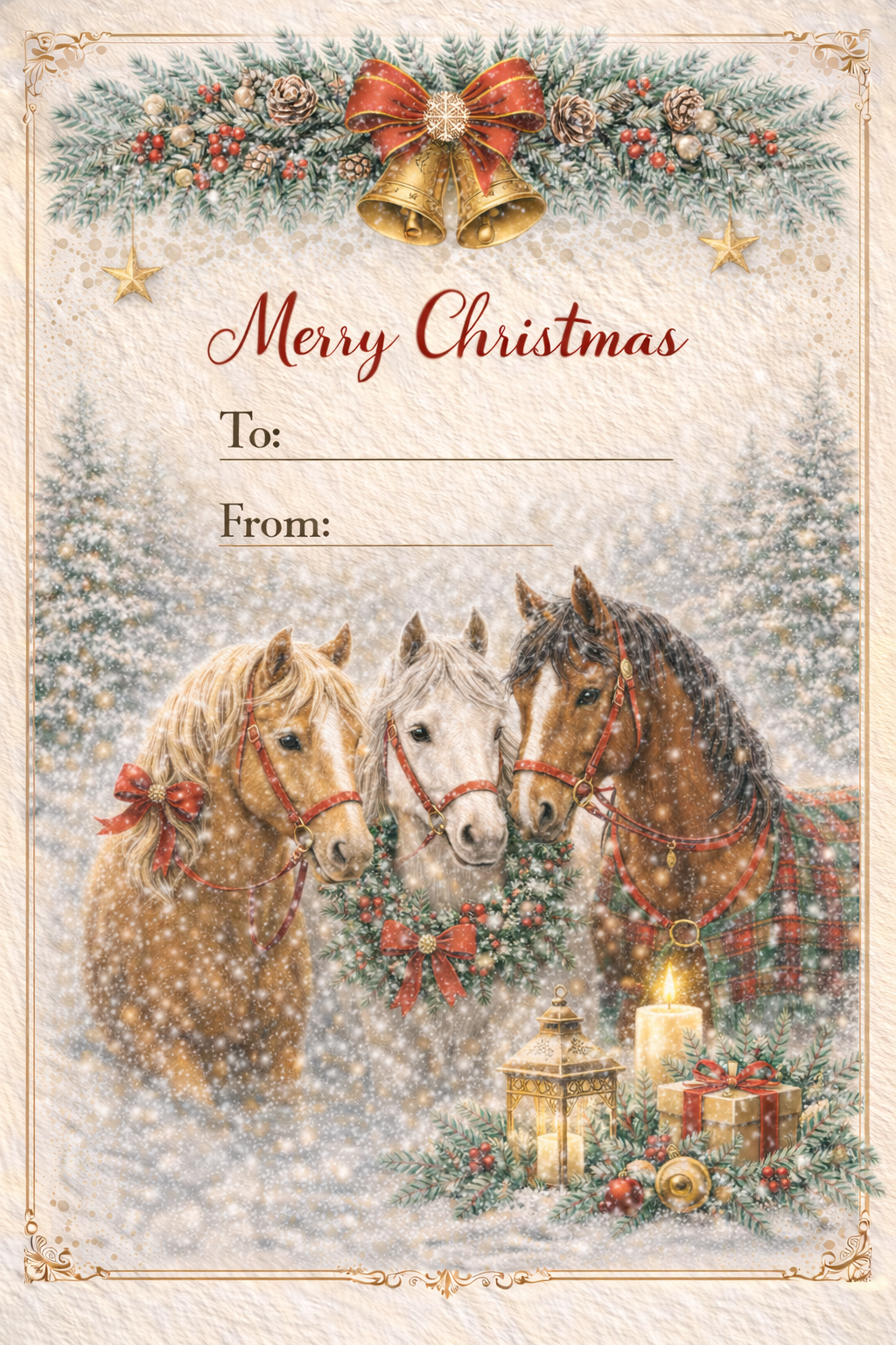 Christmas Gift Tags – Vintage Winter Collection | Printable PDF ...