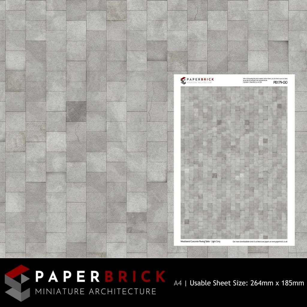Paper Brick | Printable Brick Papers & Textures For Model Buildings ...