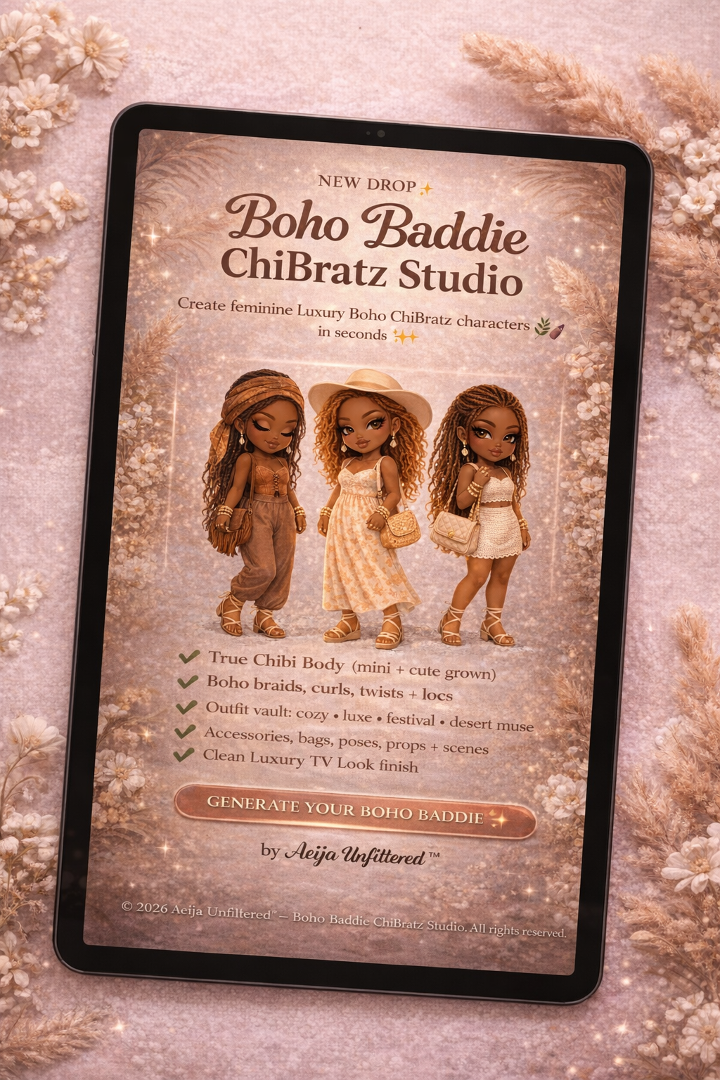 Boho Baddie ChiBratz Studio Generator - Payhip