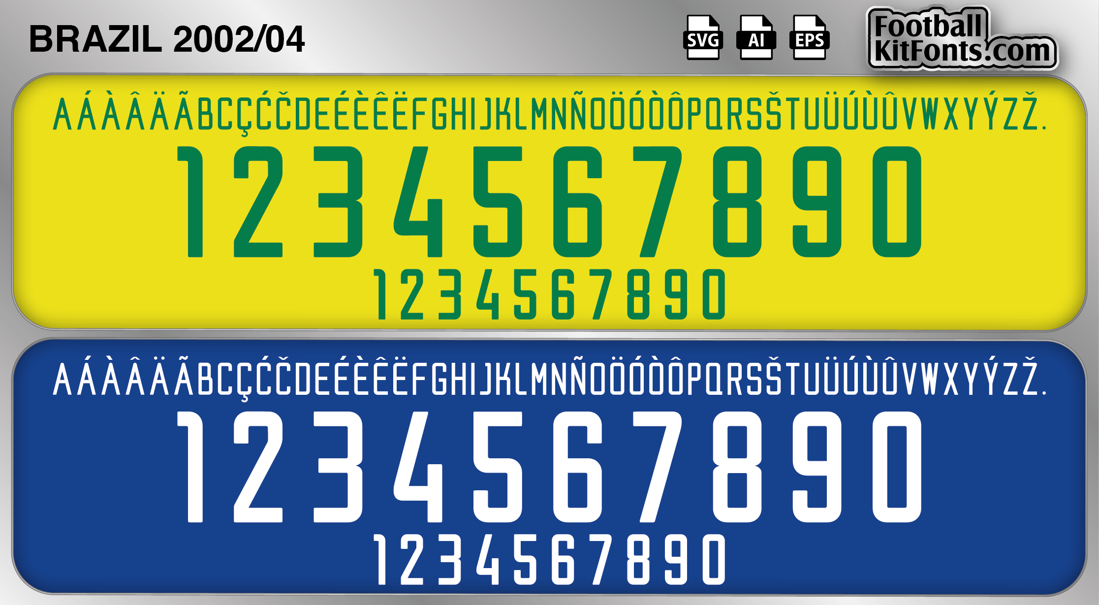 Brazil 2002-04 Vector Font