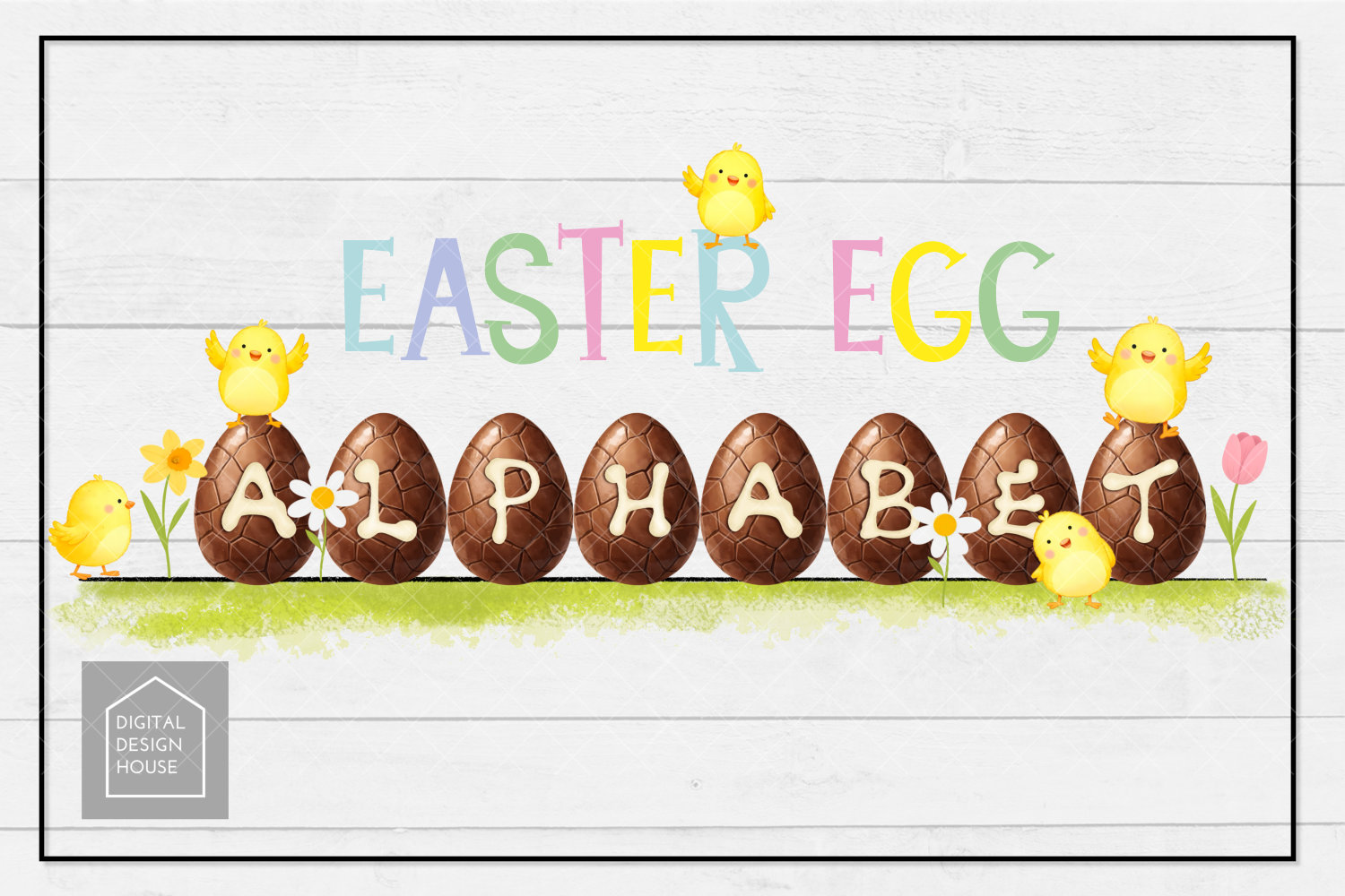 Chocolate Egg Alphabet PNG Set | Easter Alphabet Letters A–Z | Cute ...