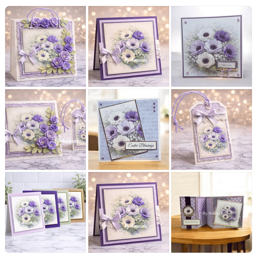 Beautiful Blooms Pretty Anemones - samples showcase blog post
