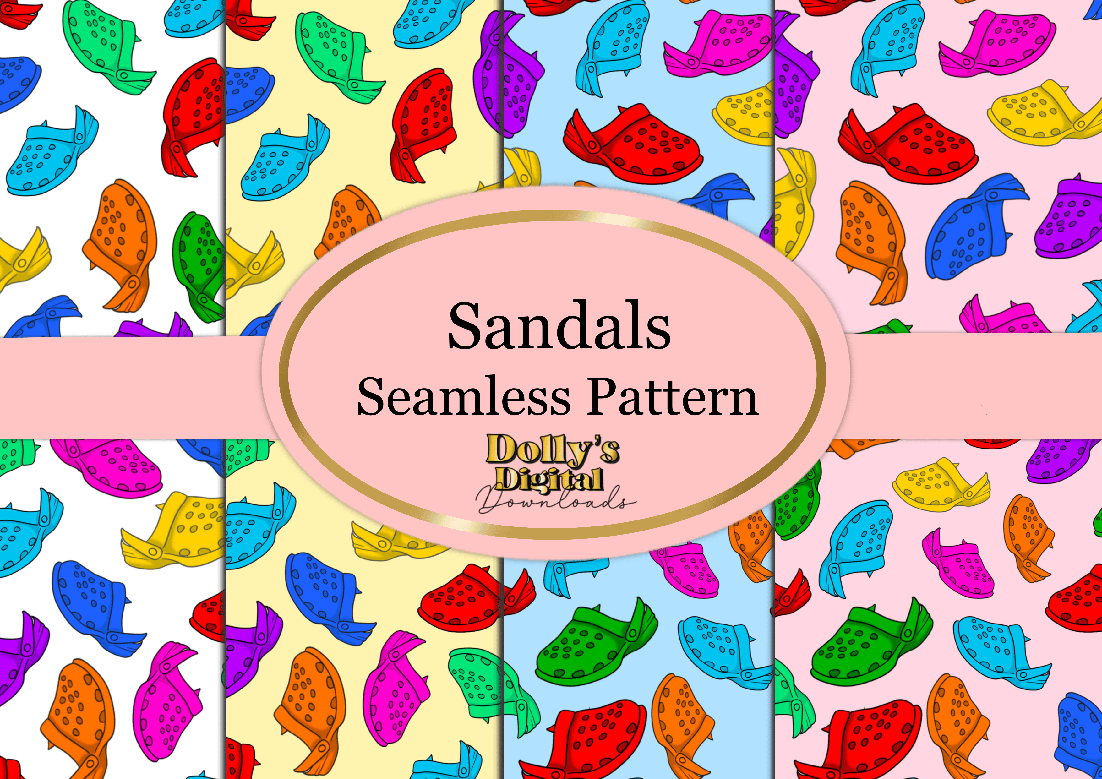 Sandals Seamless Patterns - Payhip