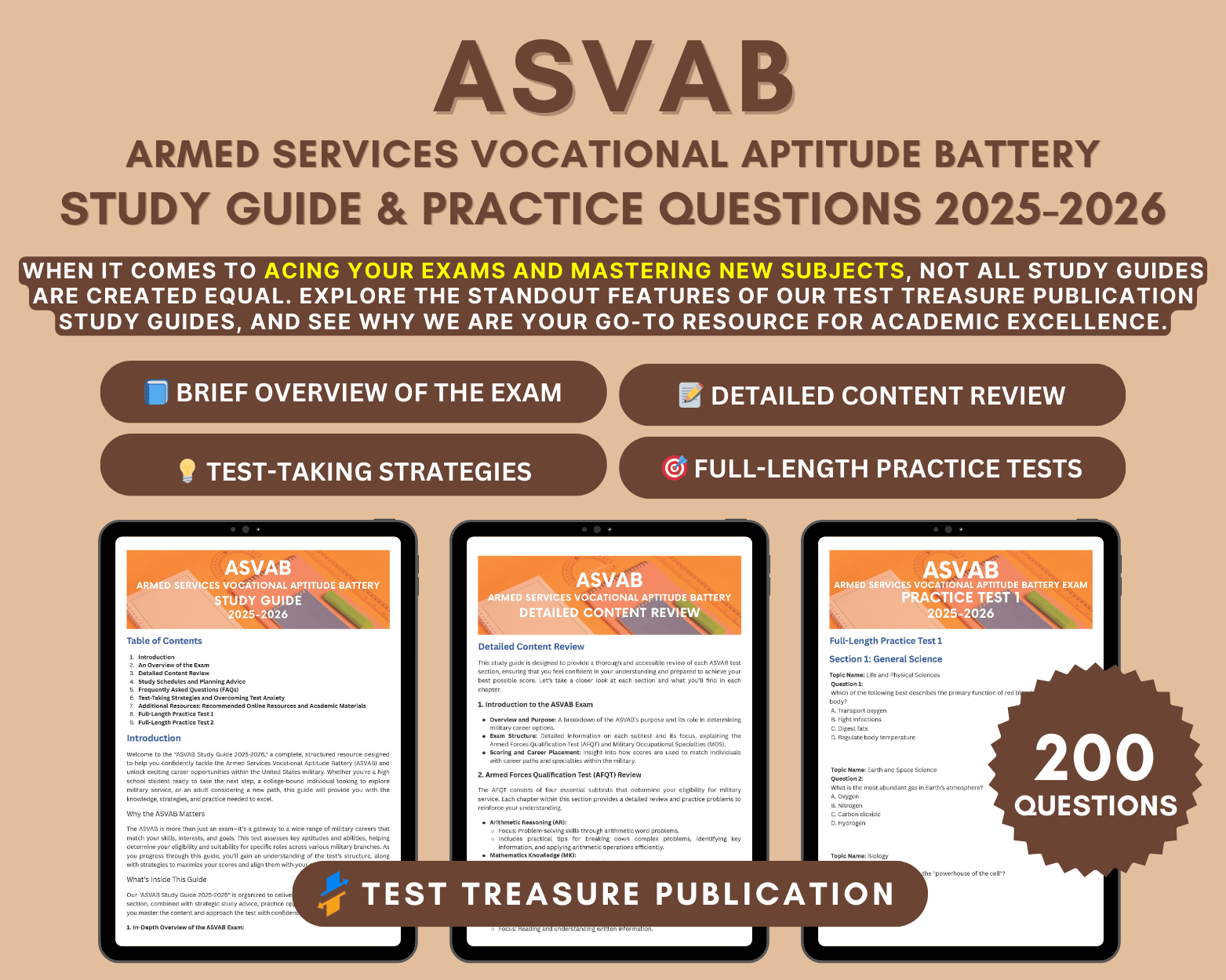 ASVAB Exam Prep Study Guide 2025-2026 - Payhip