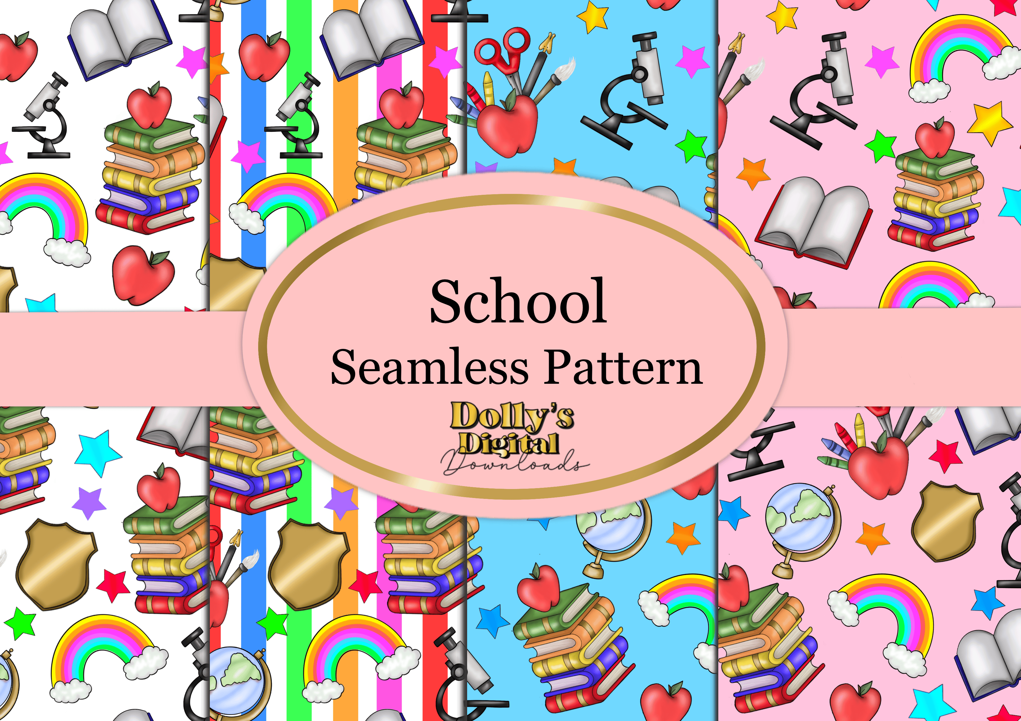 School Seamless Patterns - Payhip