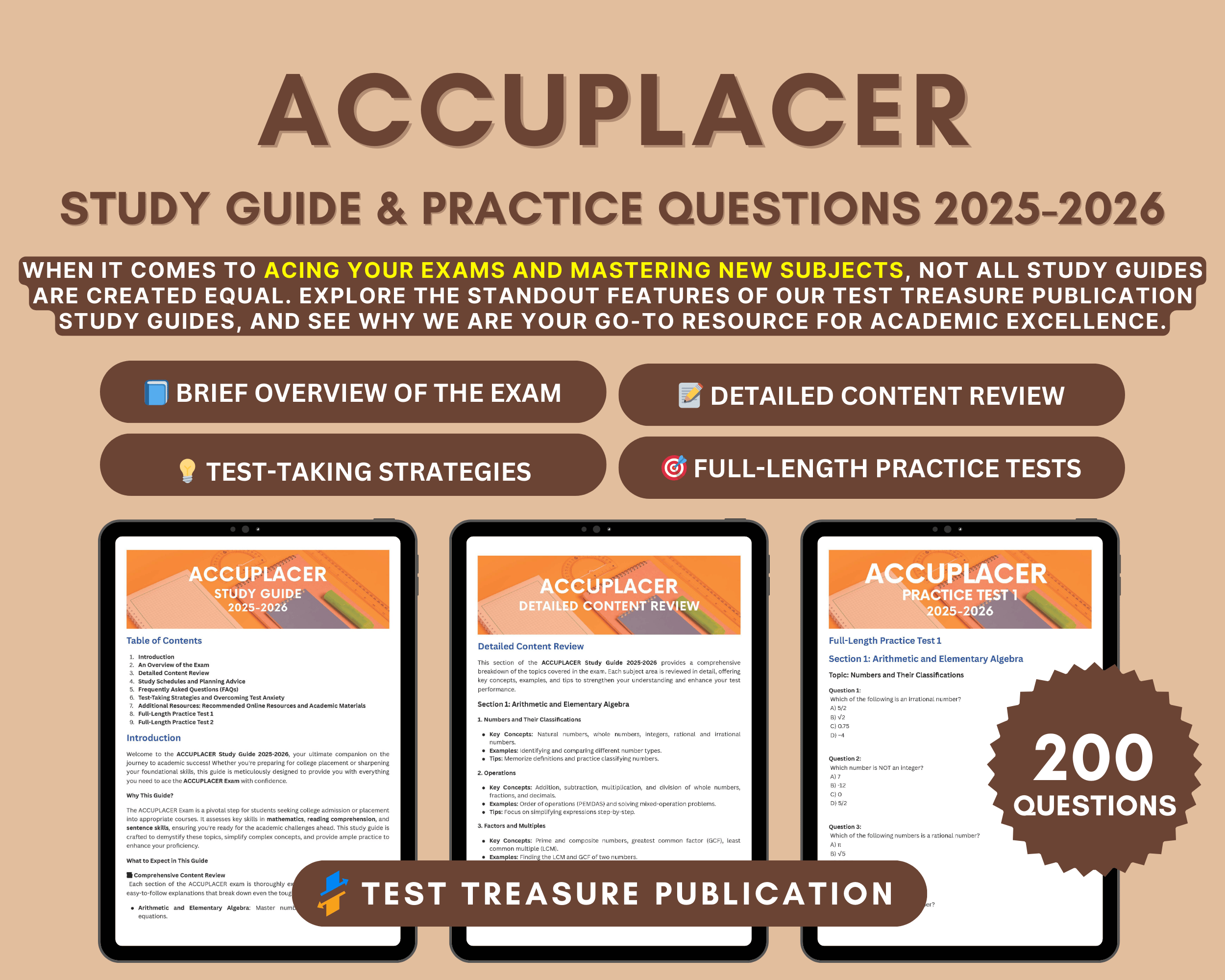 Accuplacer Study Guide 2025-2026 - Payhip