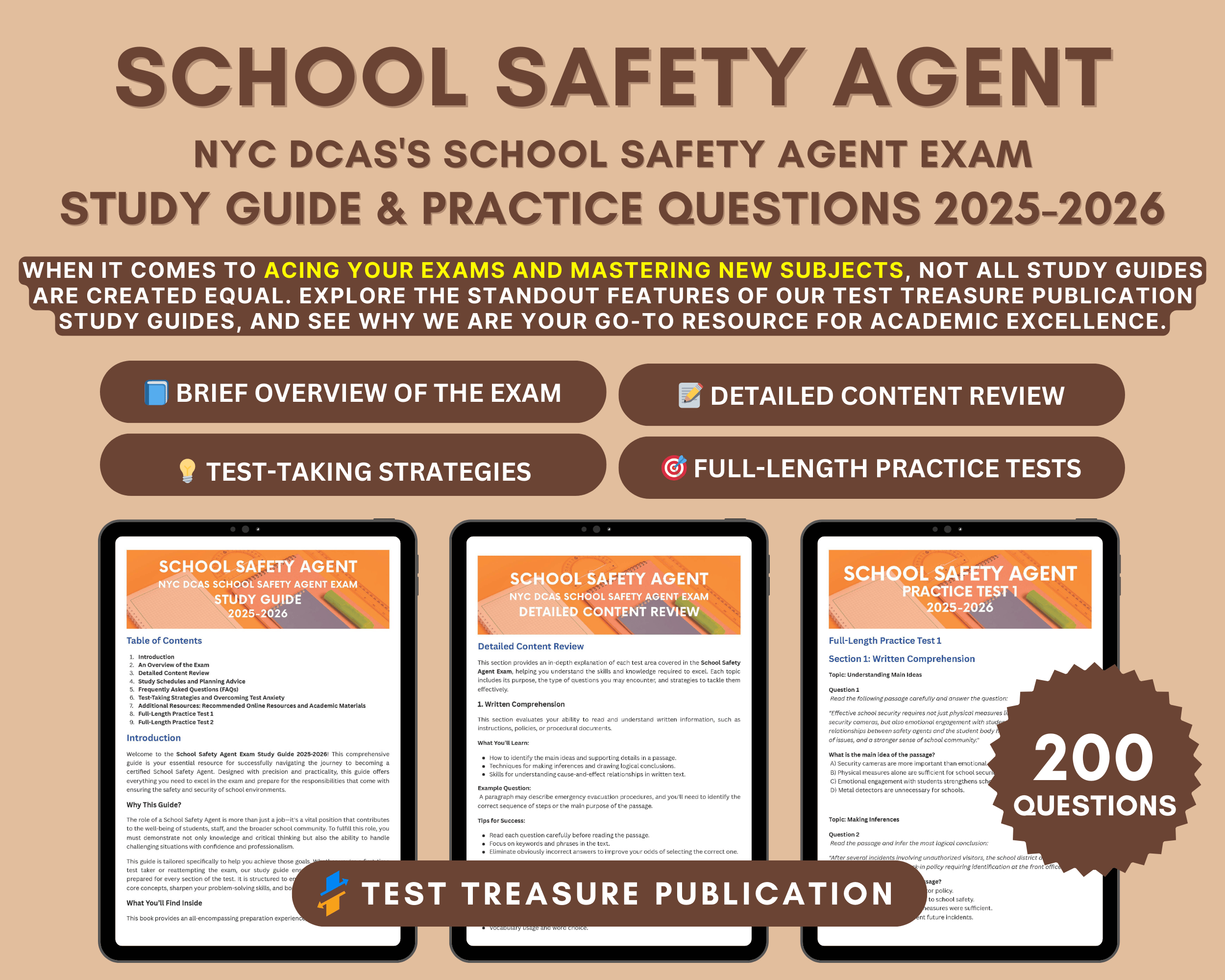 School Safety Agent Exam Study Guide 2025-2026 - Payhip