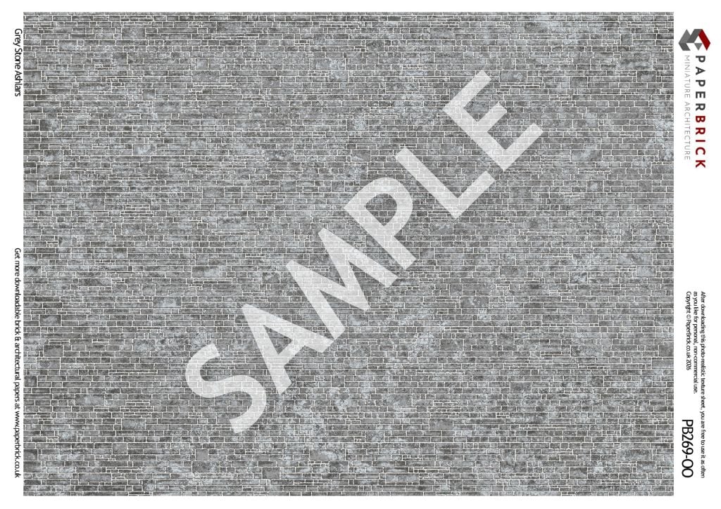 Paper Brick | Printable Brick Papers & Textures For Model Buildings ...
